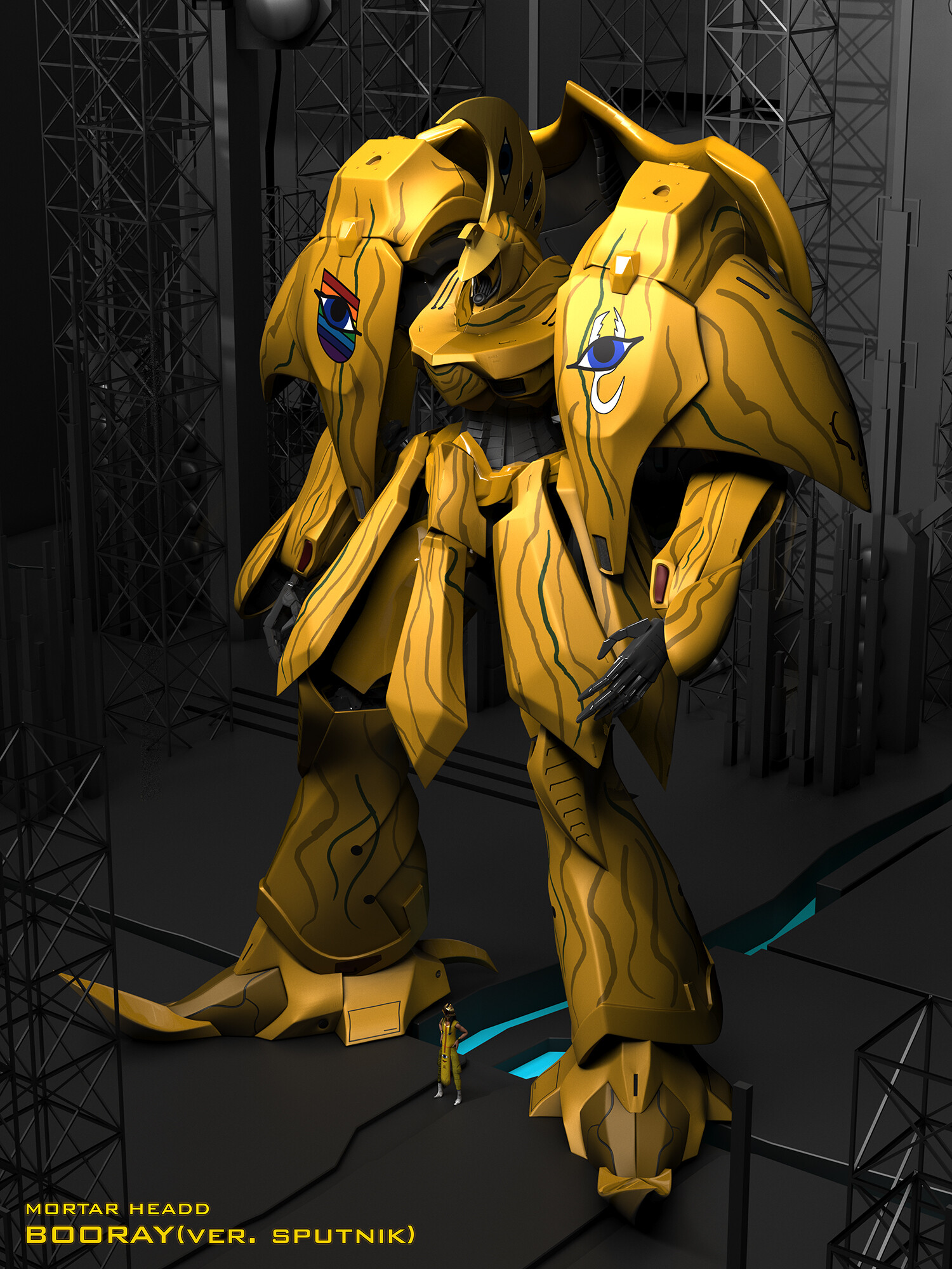 ArtStation - 26. BOORAY VER.SPUTNIK - MORTAR HEADD