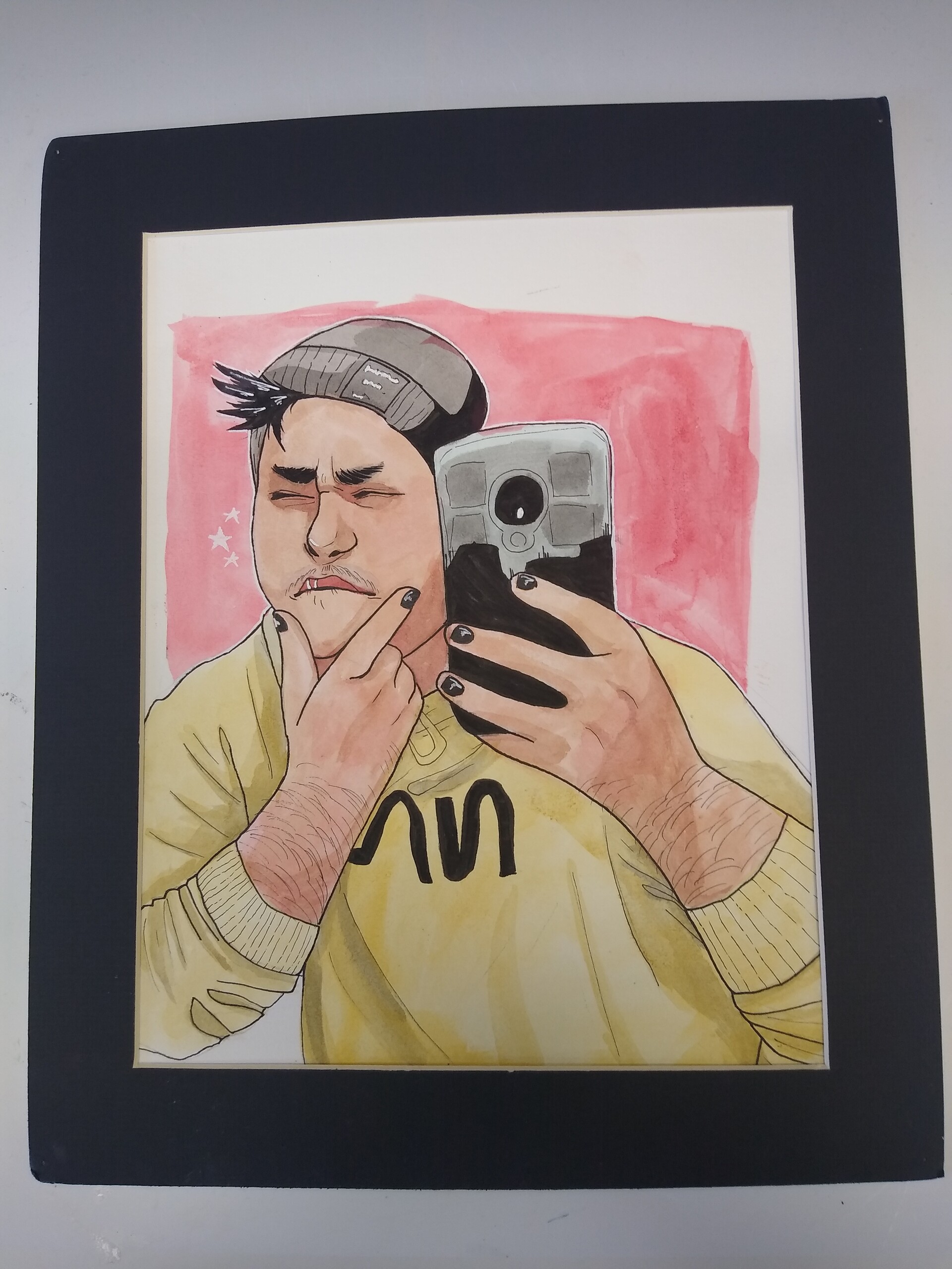 ArtStation - Watercolor Self Portrait