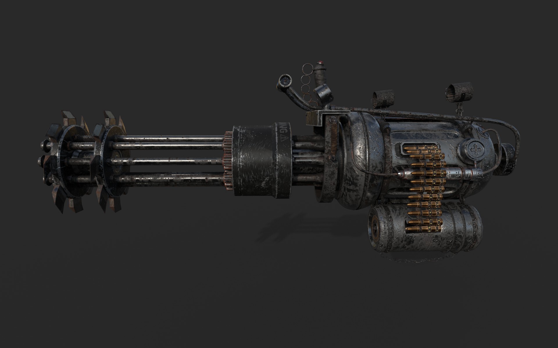 ArtStation - Old time Machine Gun