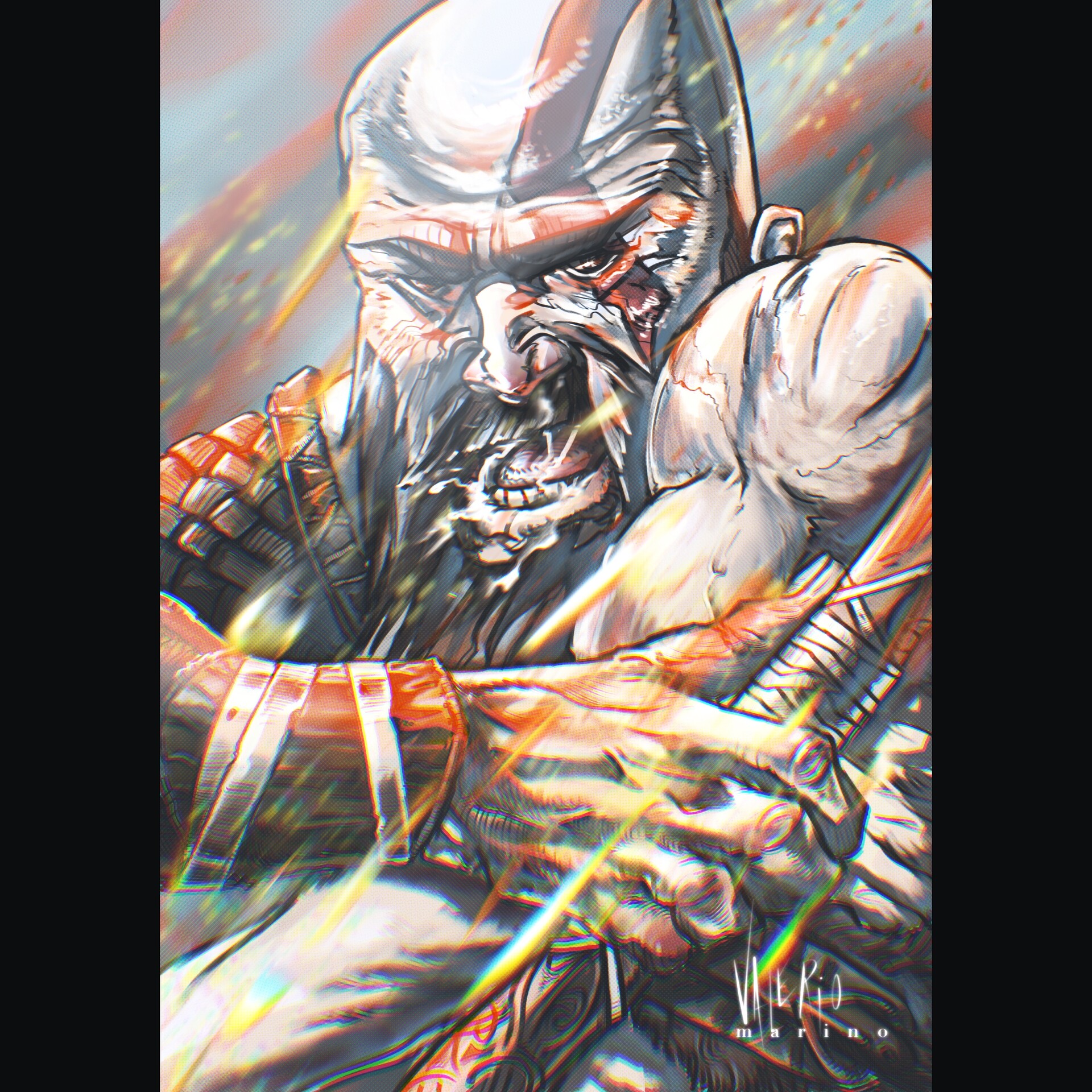 ArtStation - Kratos (fanart)