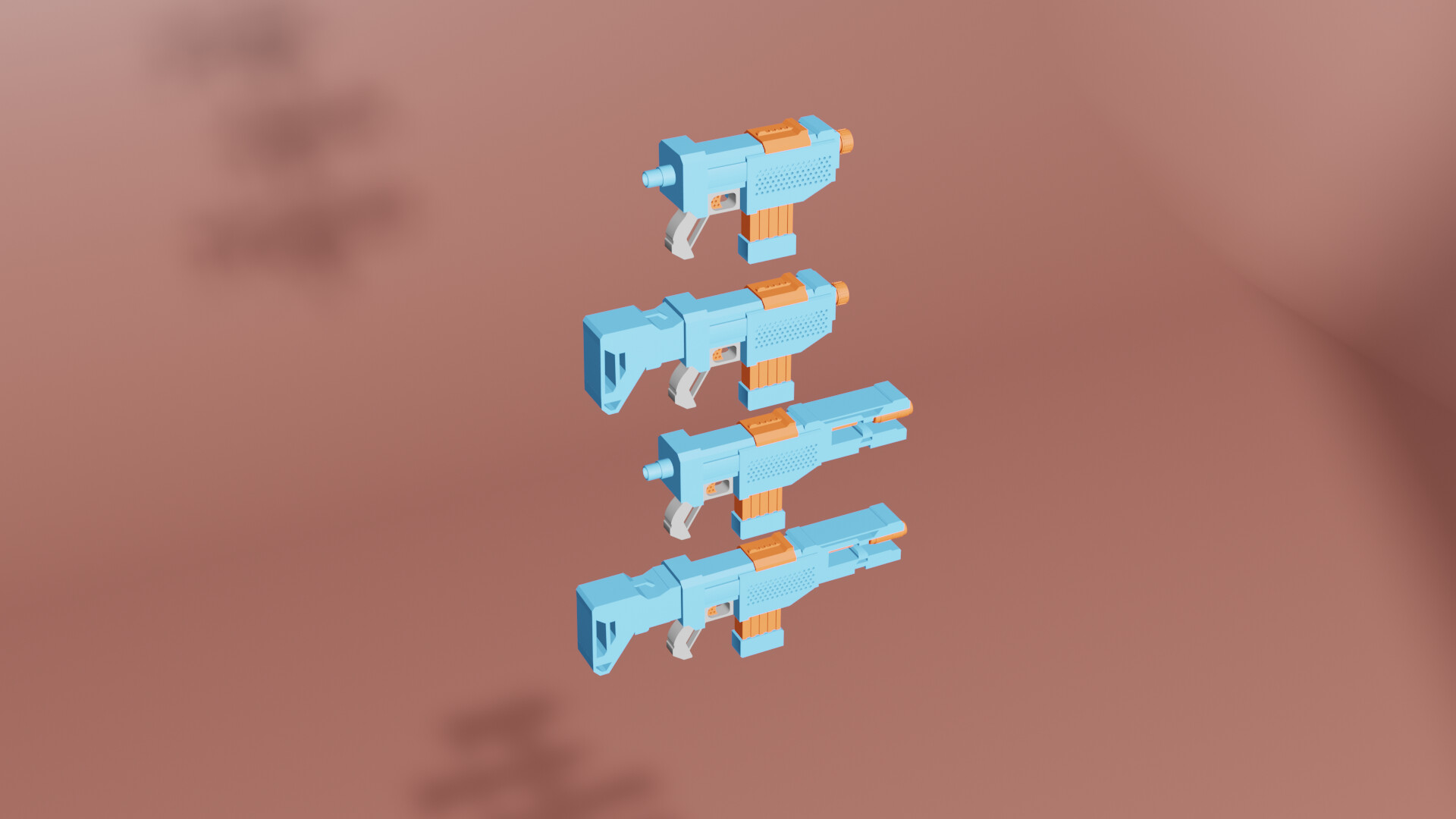 ArtStation - Nerf Guns 3D