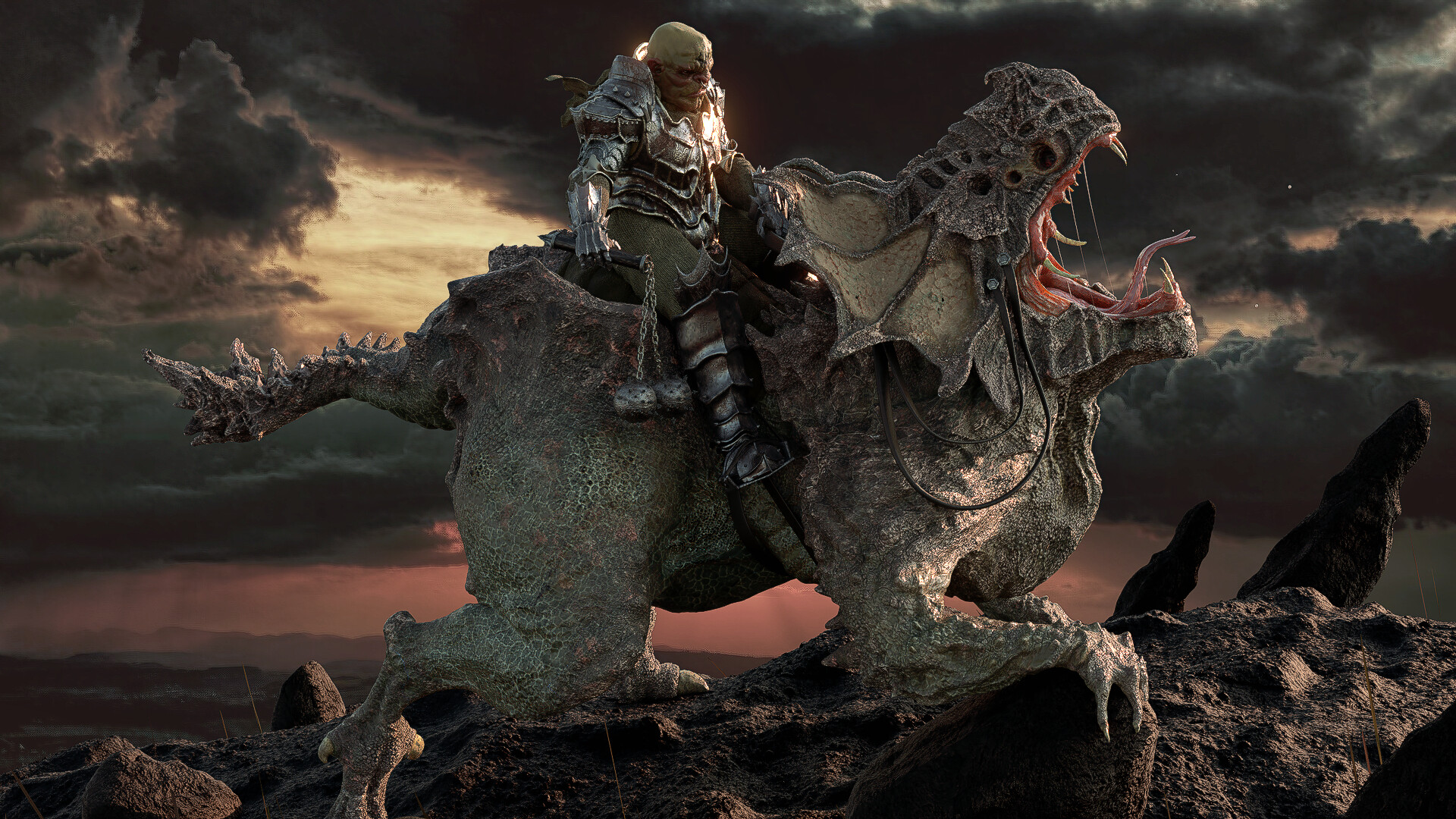 ArtStation - Orc and beast