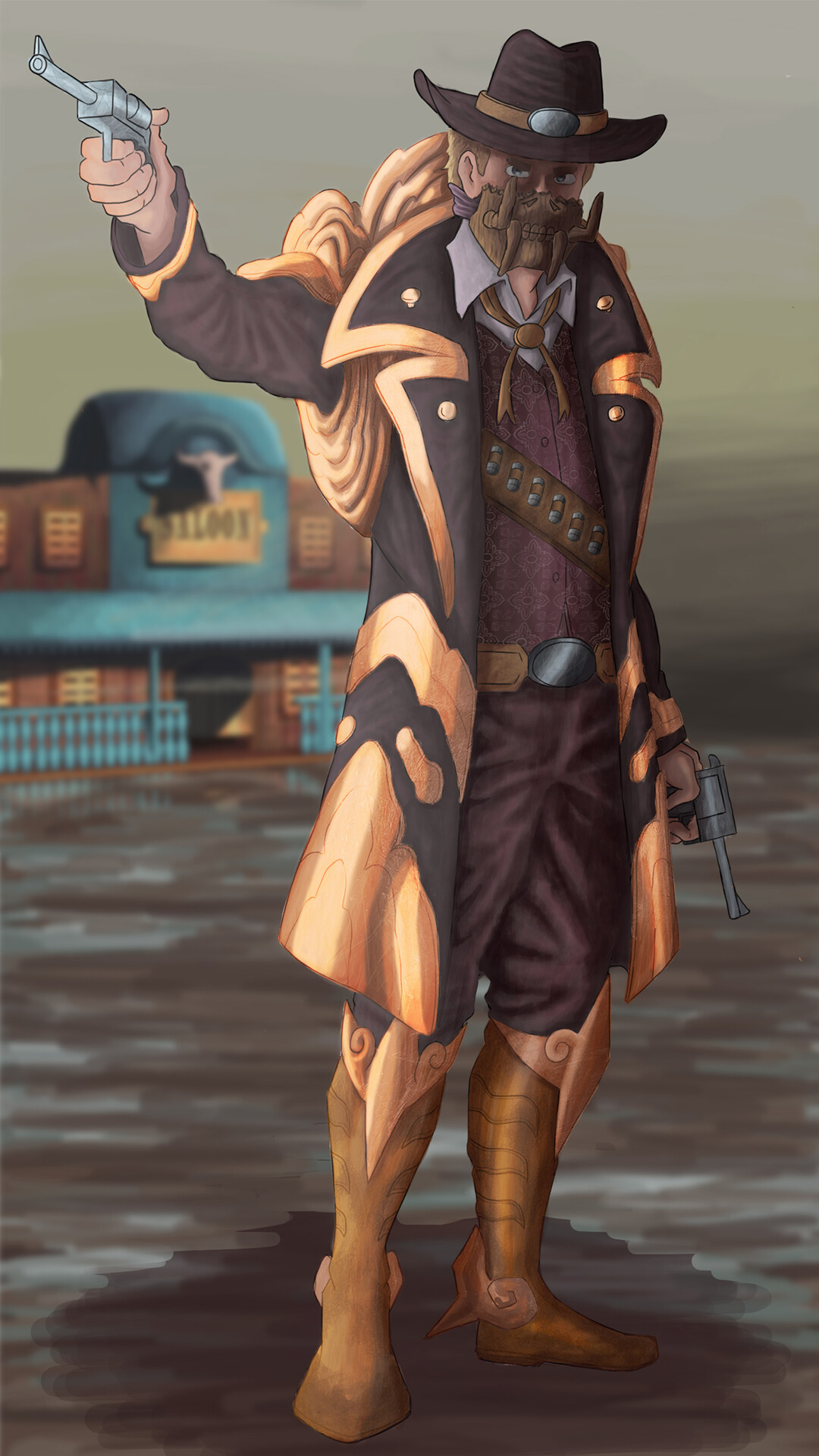 ArtStation - WIld West Outlaw