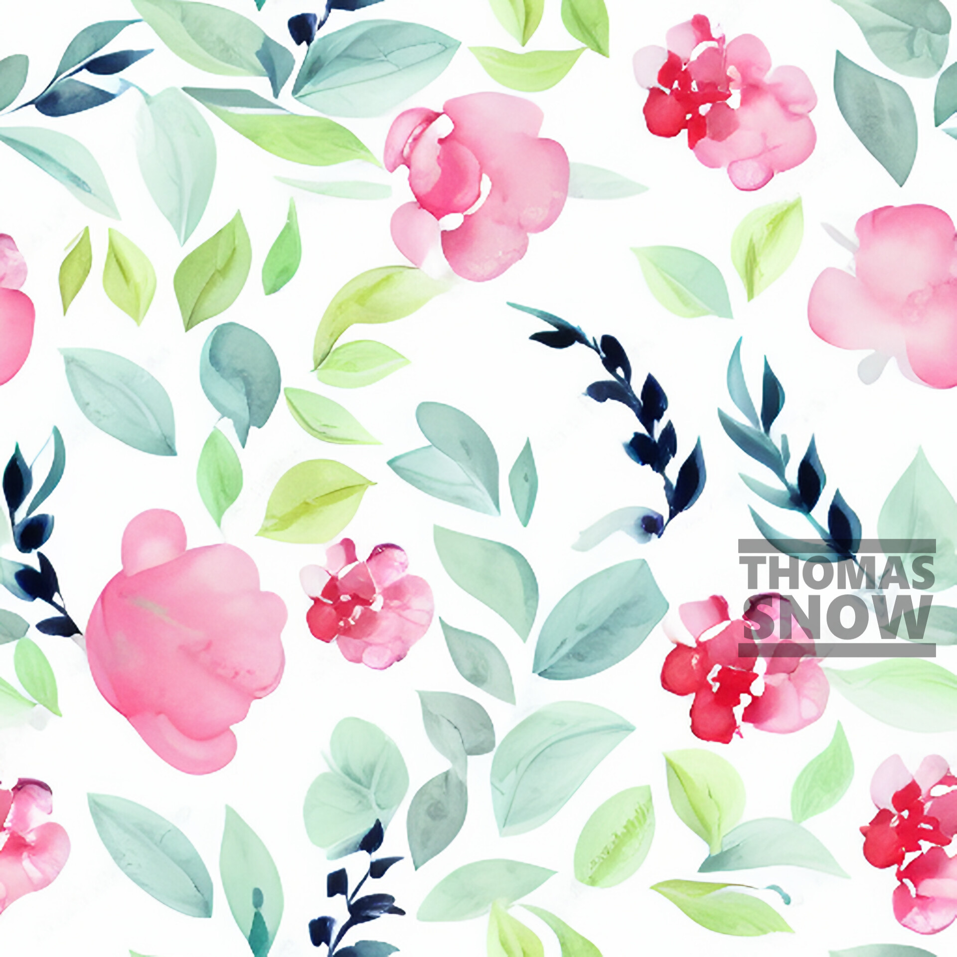 Thomas Snow - "Bloom #7" seamless patterns collection