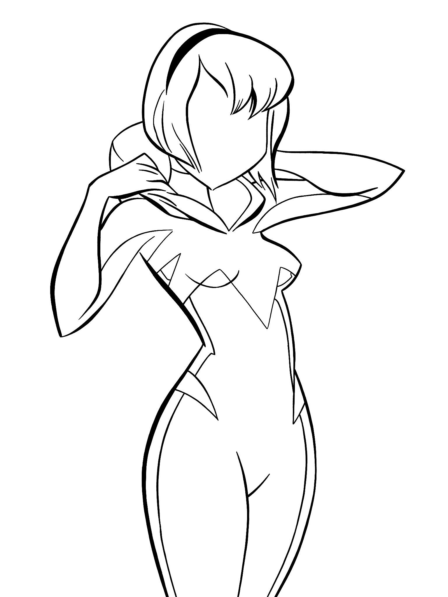 spider woman gwen coloring pages