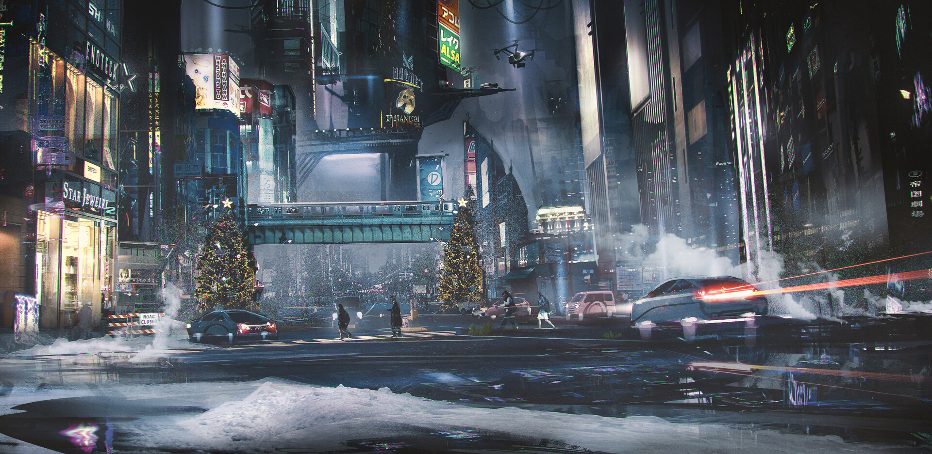 Sci Fi City Concept Art