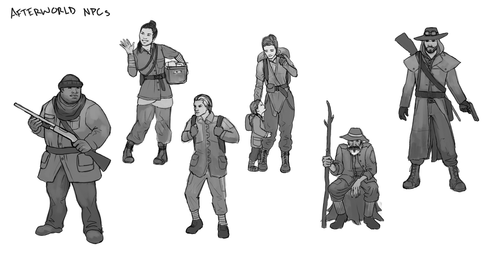 Lucas Ventura - Kelly - Post-apocalyptic NPC (An Experiment)