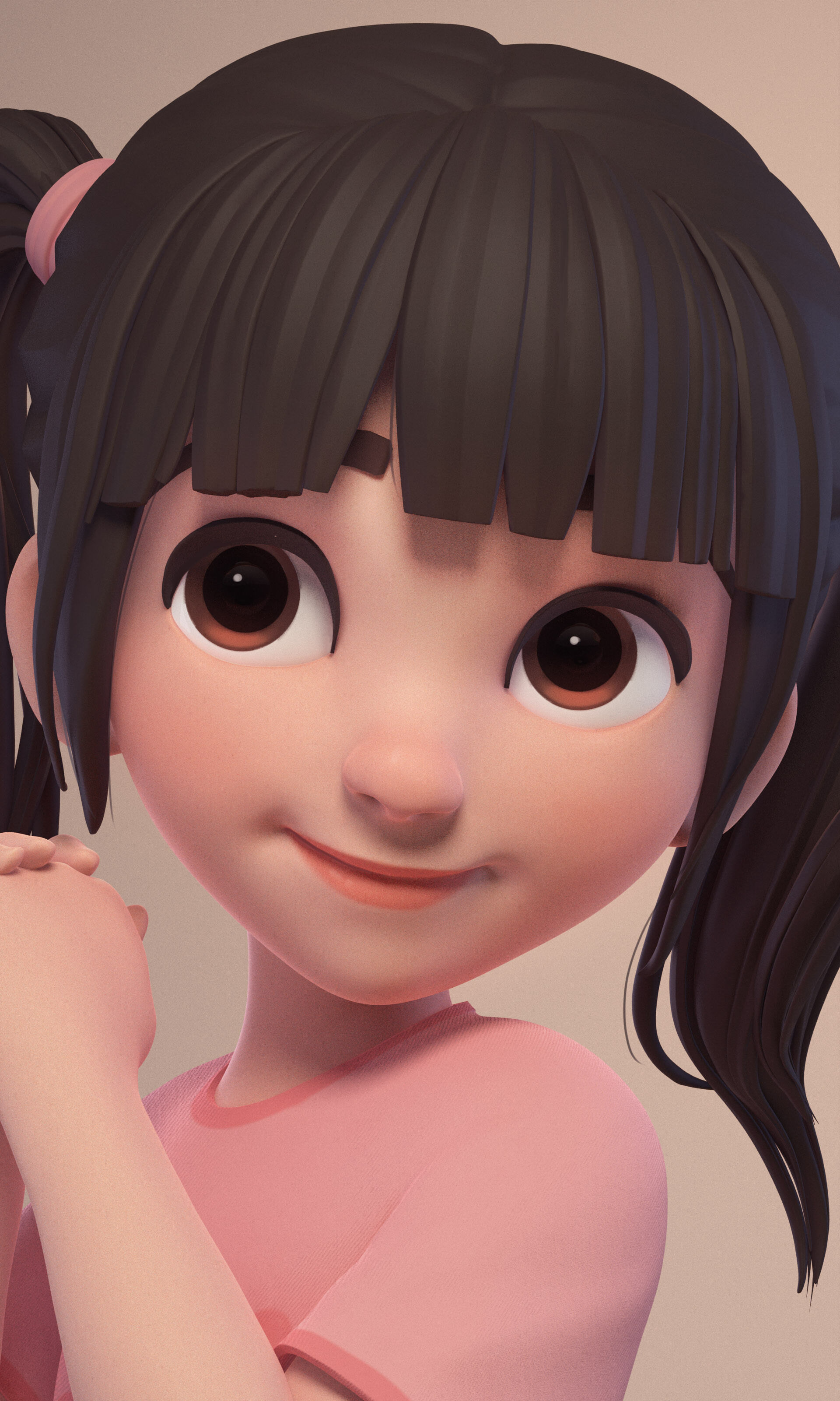 ArtStation - My Family-3. Dear youngest daughter Milly.