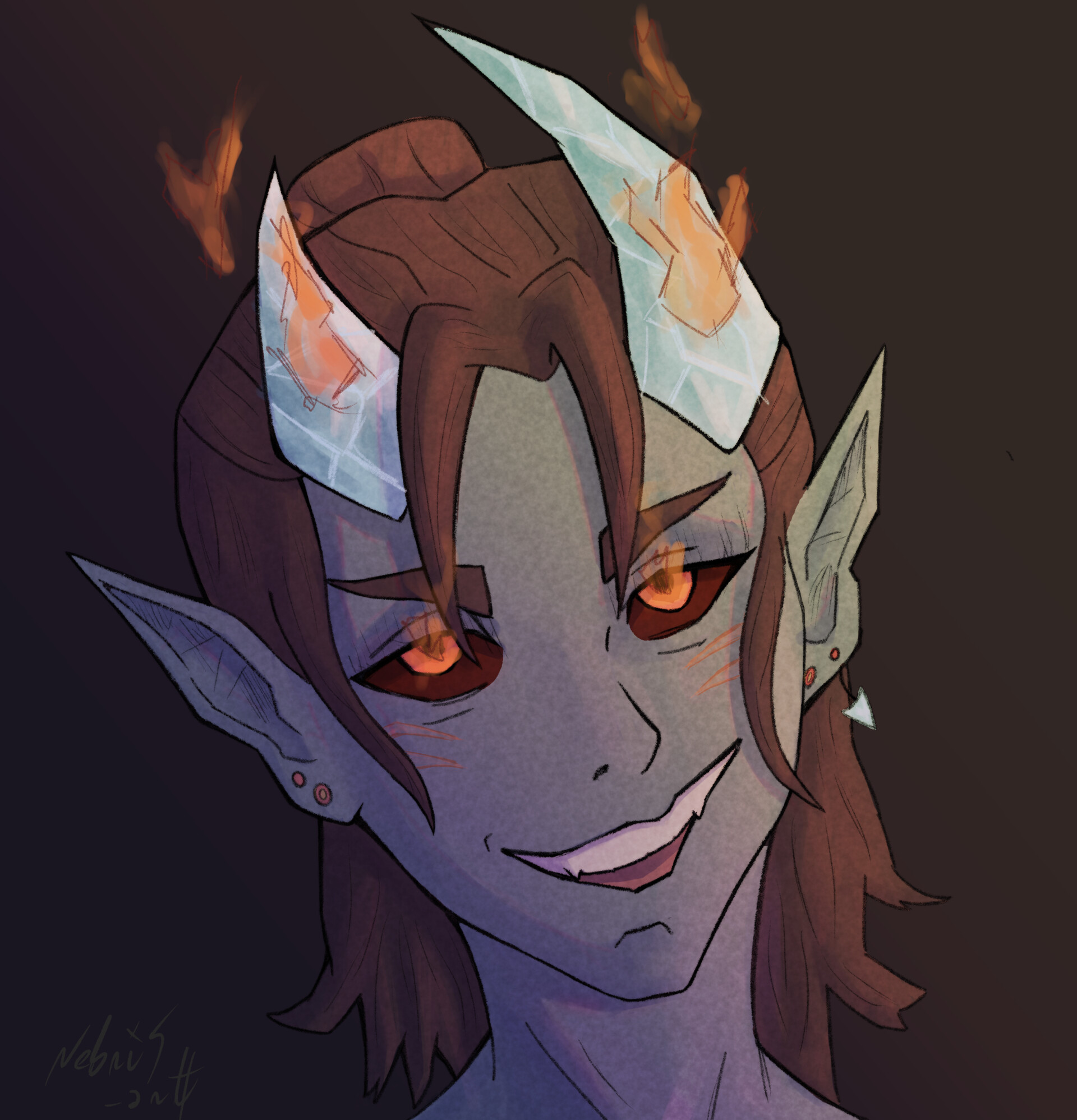ArtStation - Tiefling demon boy