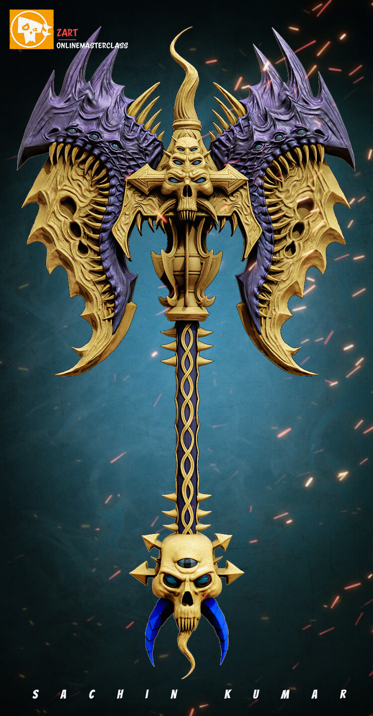 ArtStation - Skull Axe