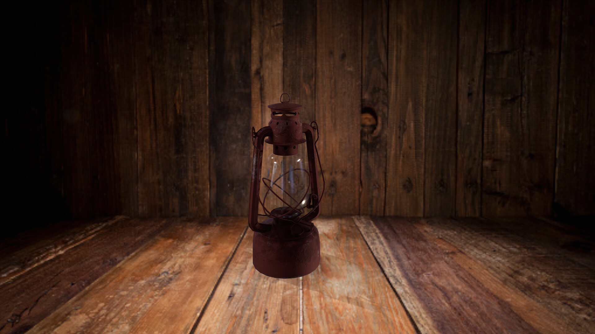 ArtStation - An antique dusty lamp