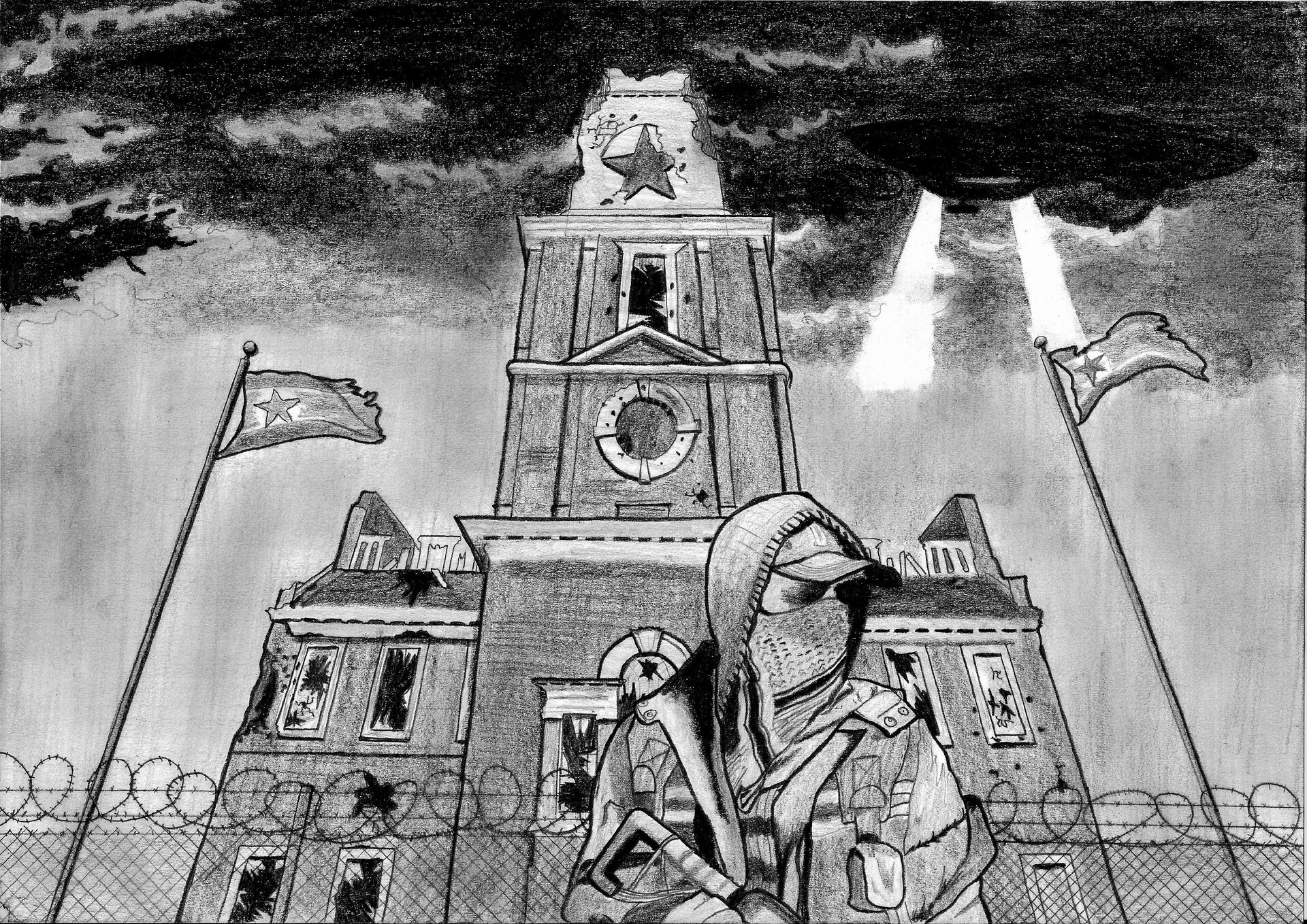 ArtStation - Revolution - pencil drawing