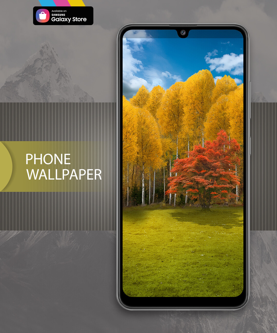 ArtStation - Galaxy Theme - Colorful autumn trees