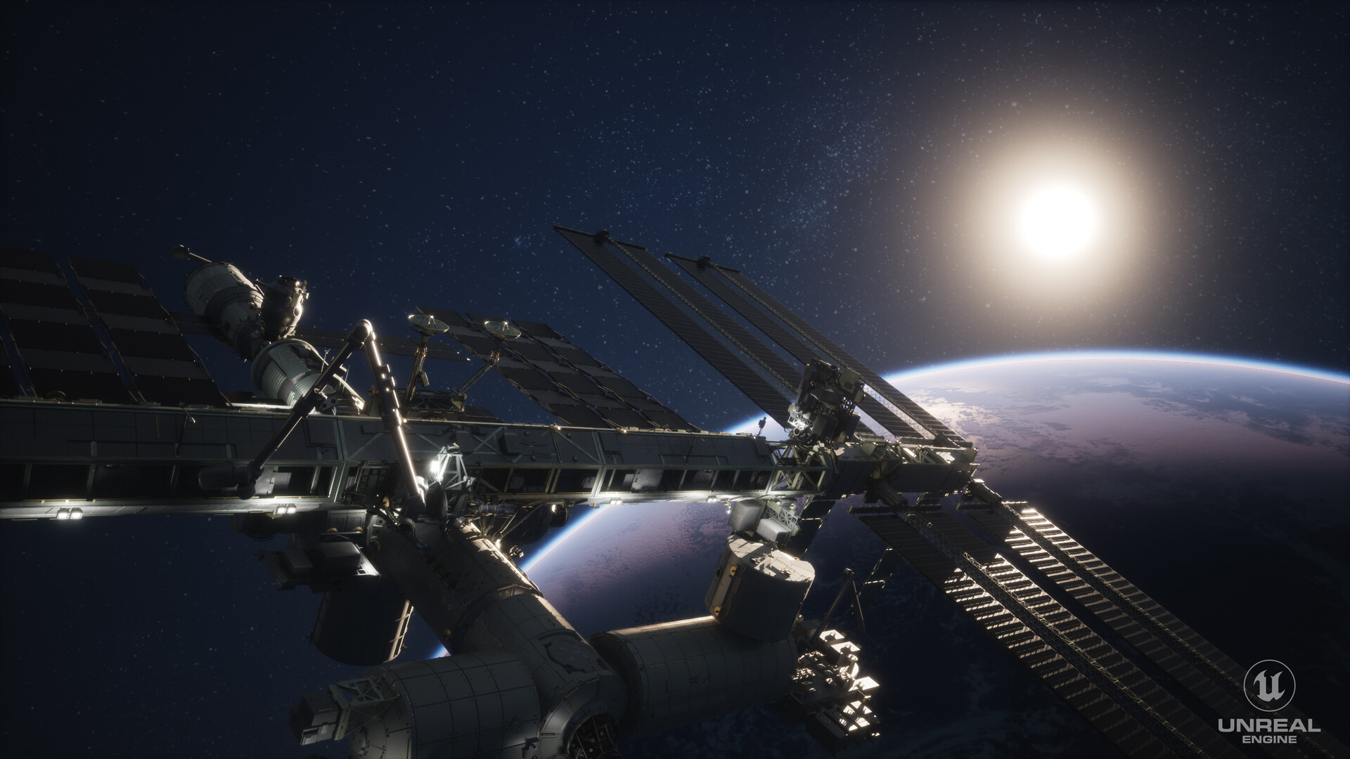 ArtStation - Space lighting amosphere practice[unreal engine5]