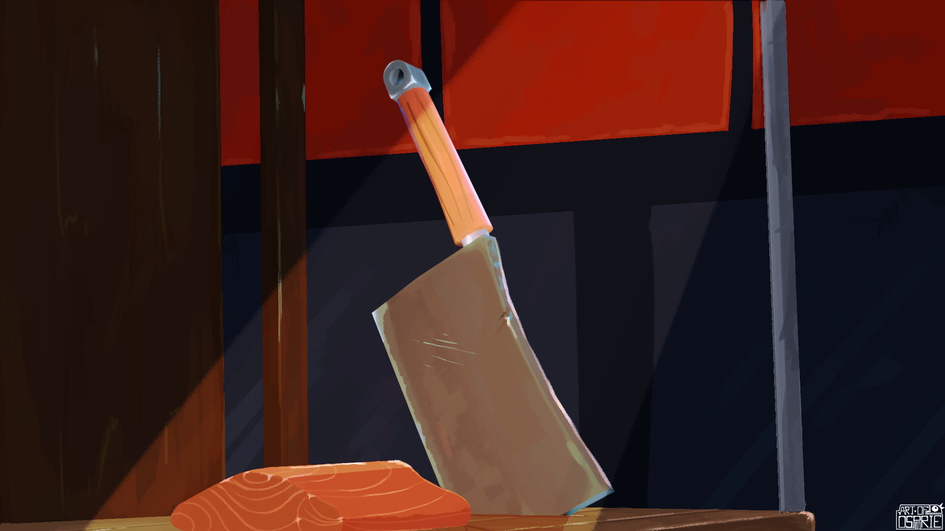 ArtStation - 2d/3d Style Experiment Frame