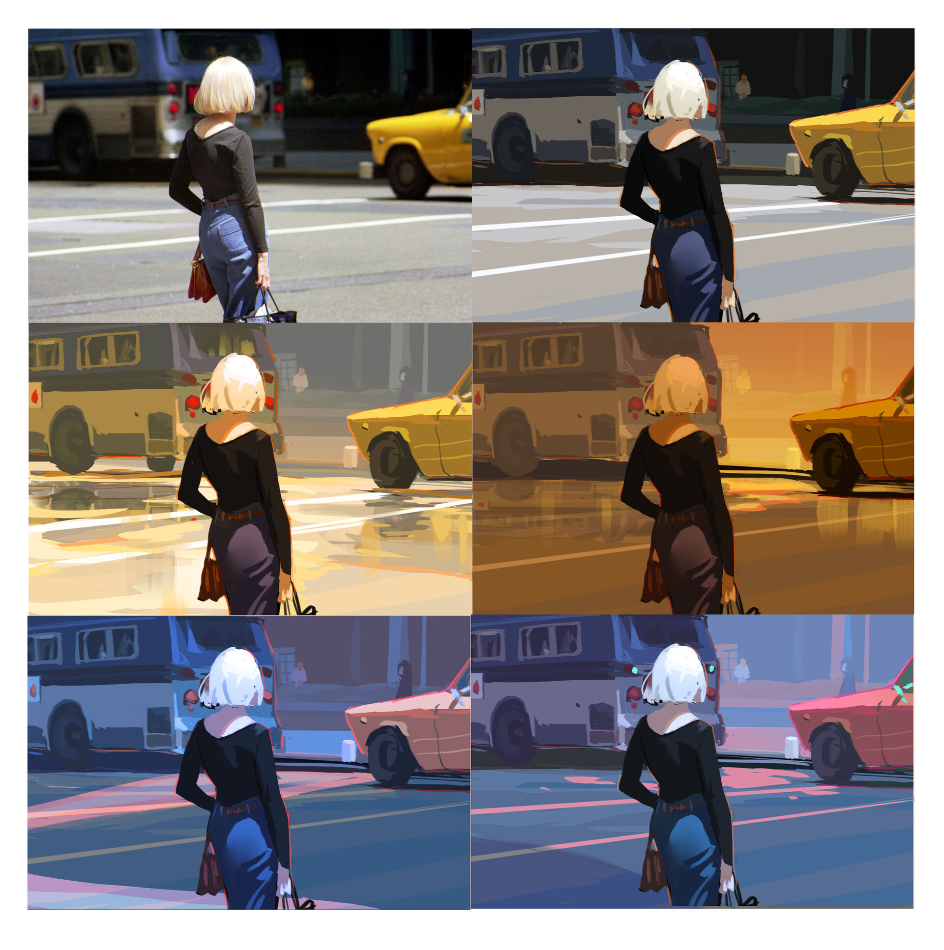 ArtStation - 速涂换色练习