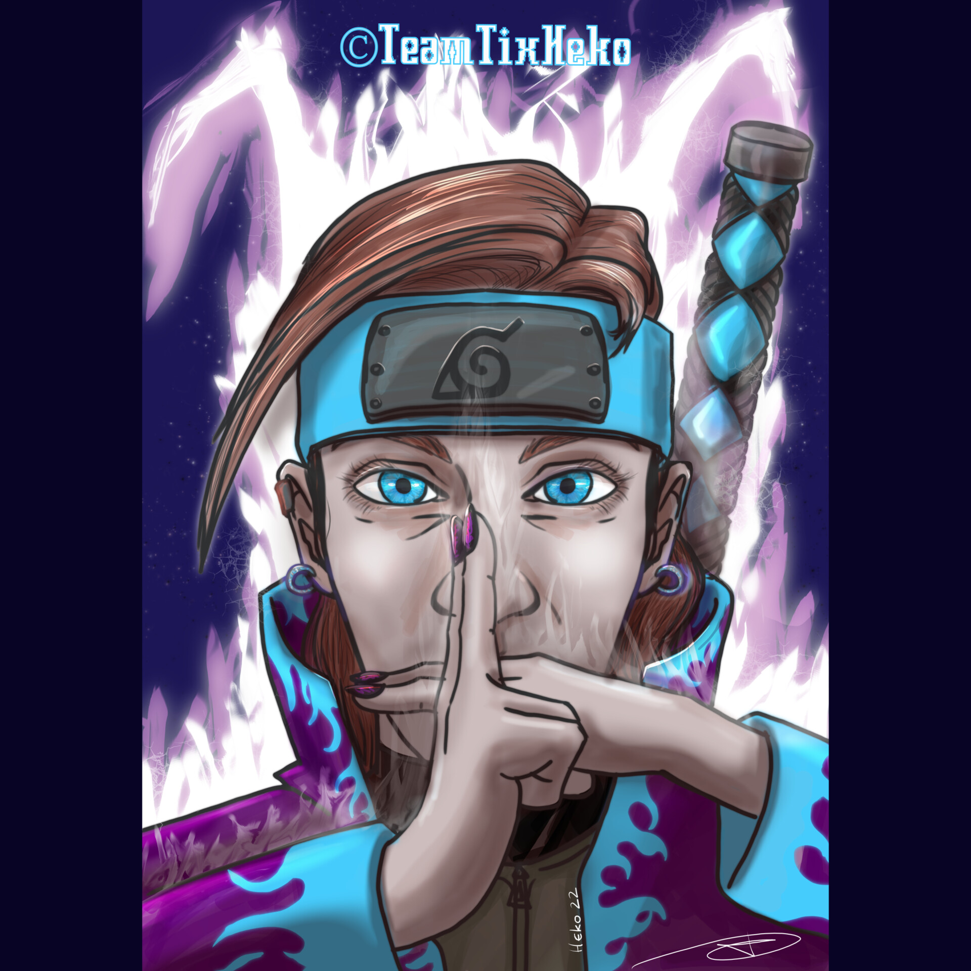 ArtStation - "Uzumaki Tix" (2022) by Heko