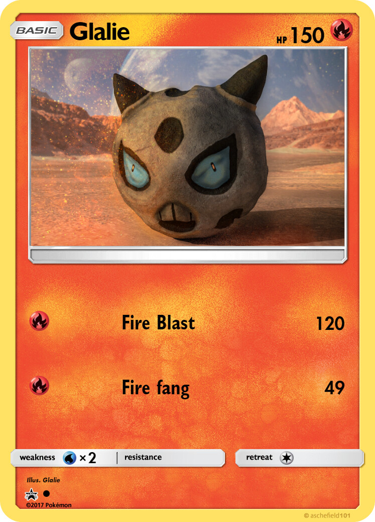 Pokemon Glalie Card