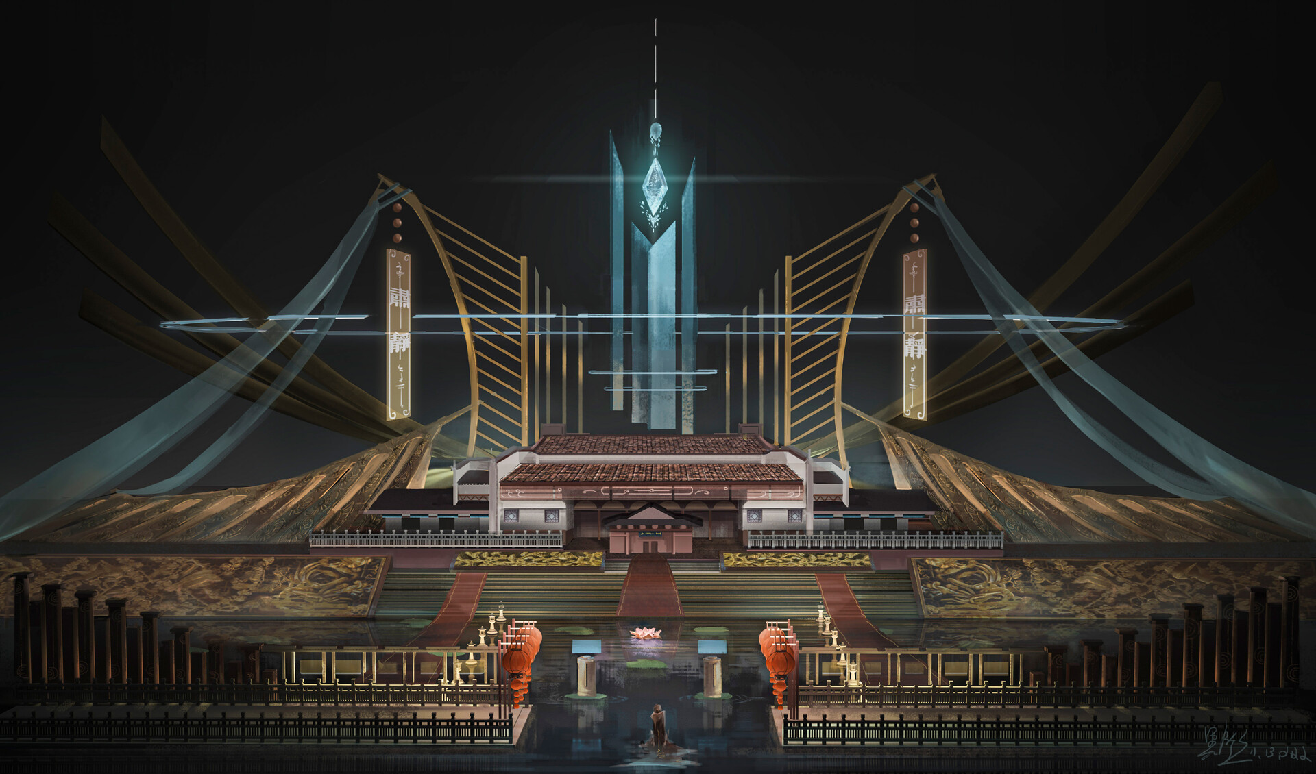 ArtStation - The palace in center of the city