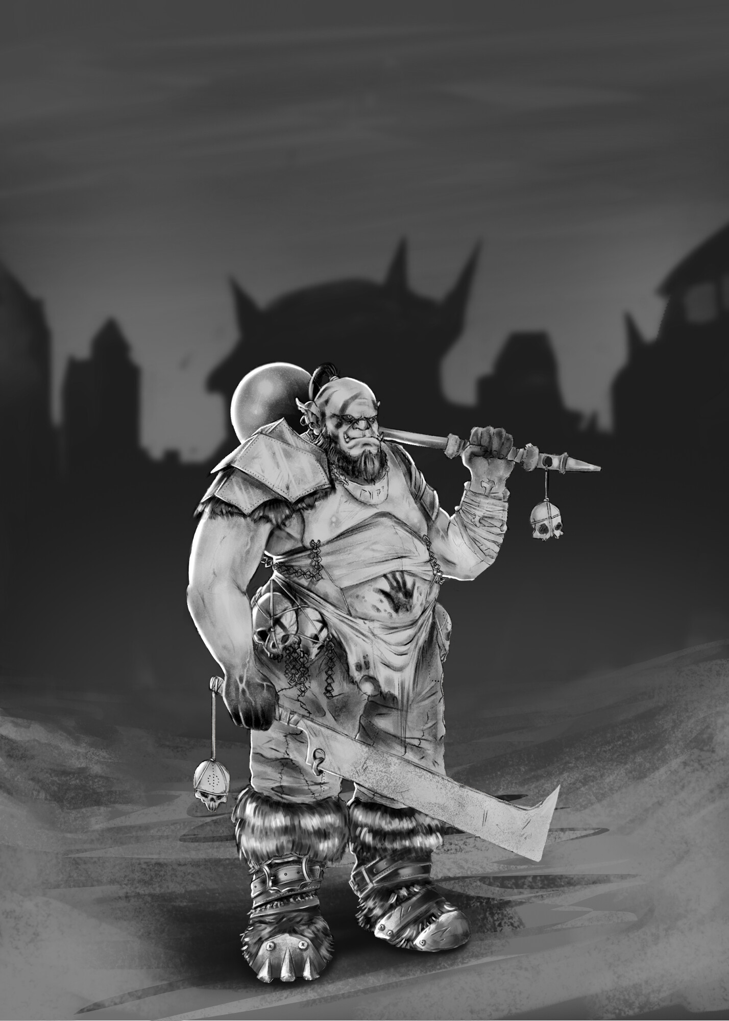 ArtStation - Kotga SkullHead -Orc Concept