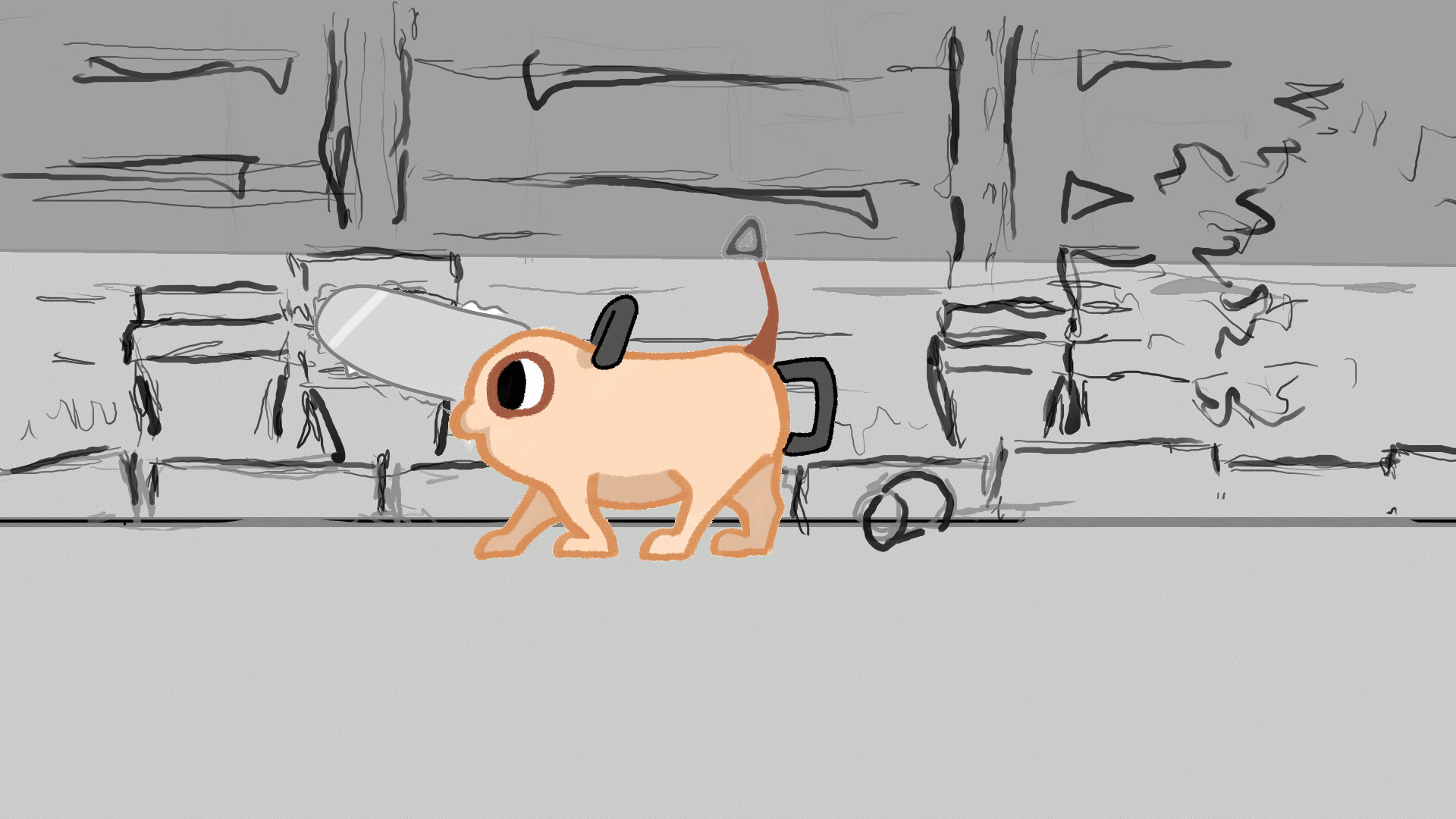 ArtStation - Pochita walking wip