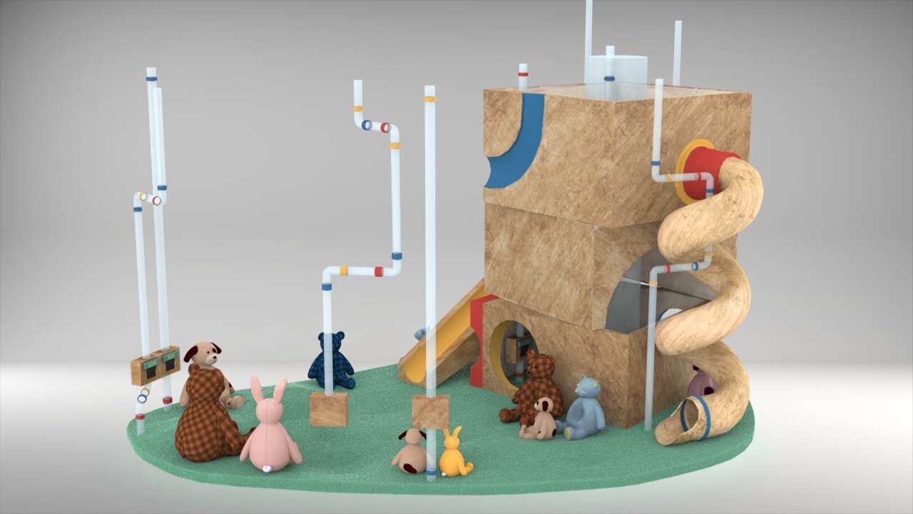 ArtStation - Soft toy room 3D model