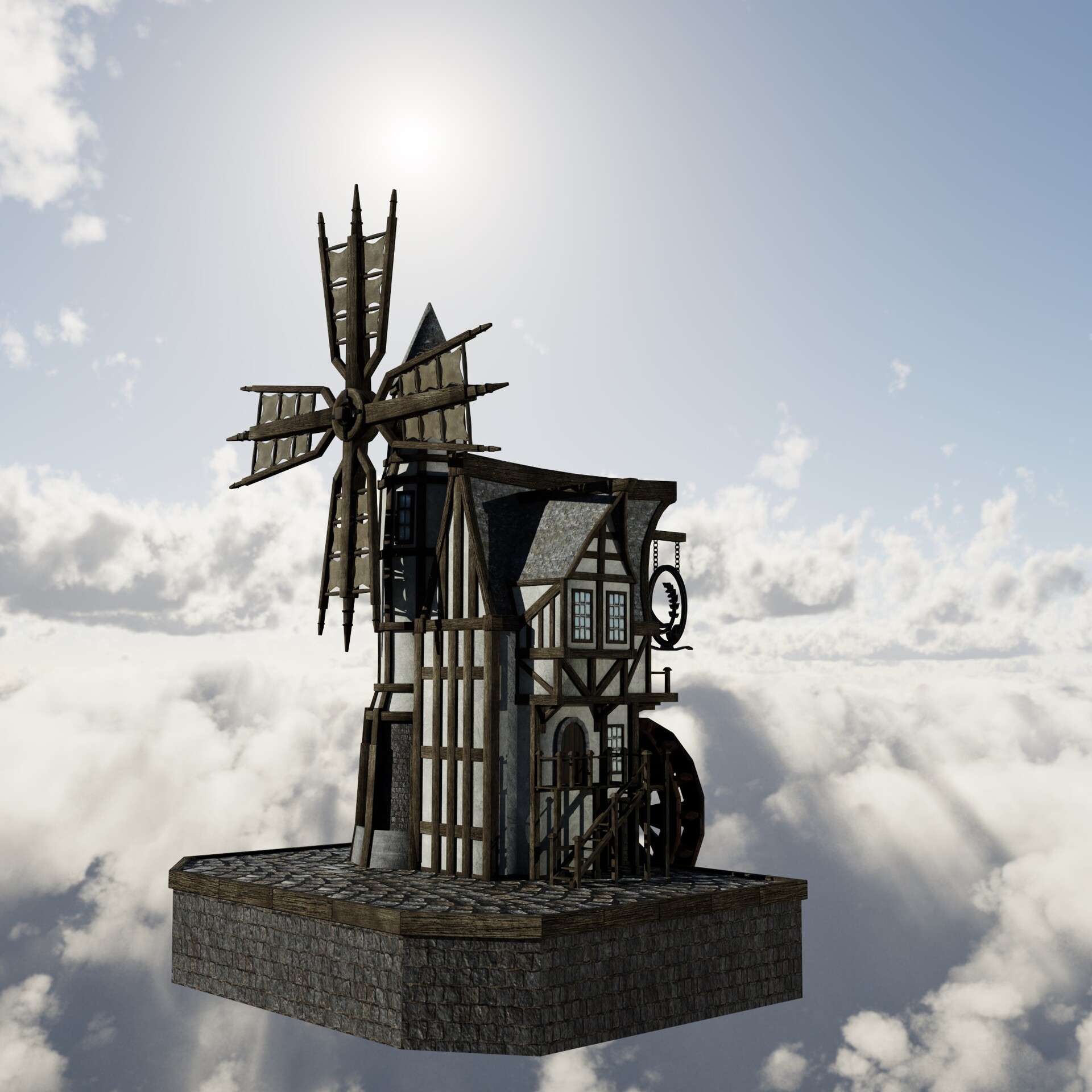 ArtStation - Medieval Windmill