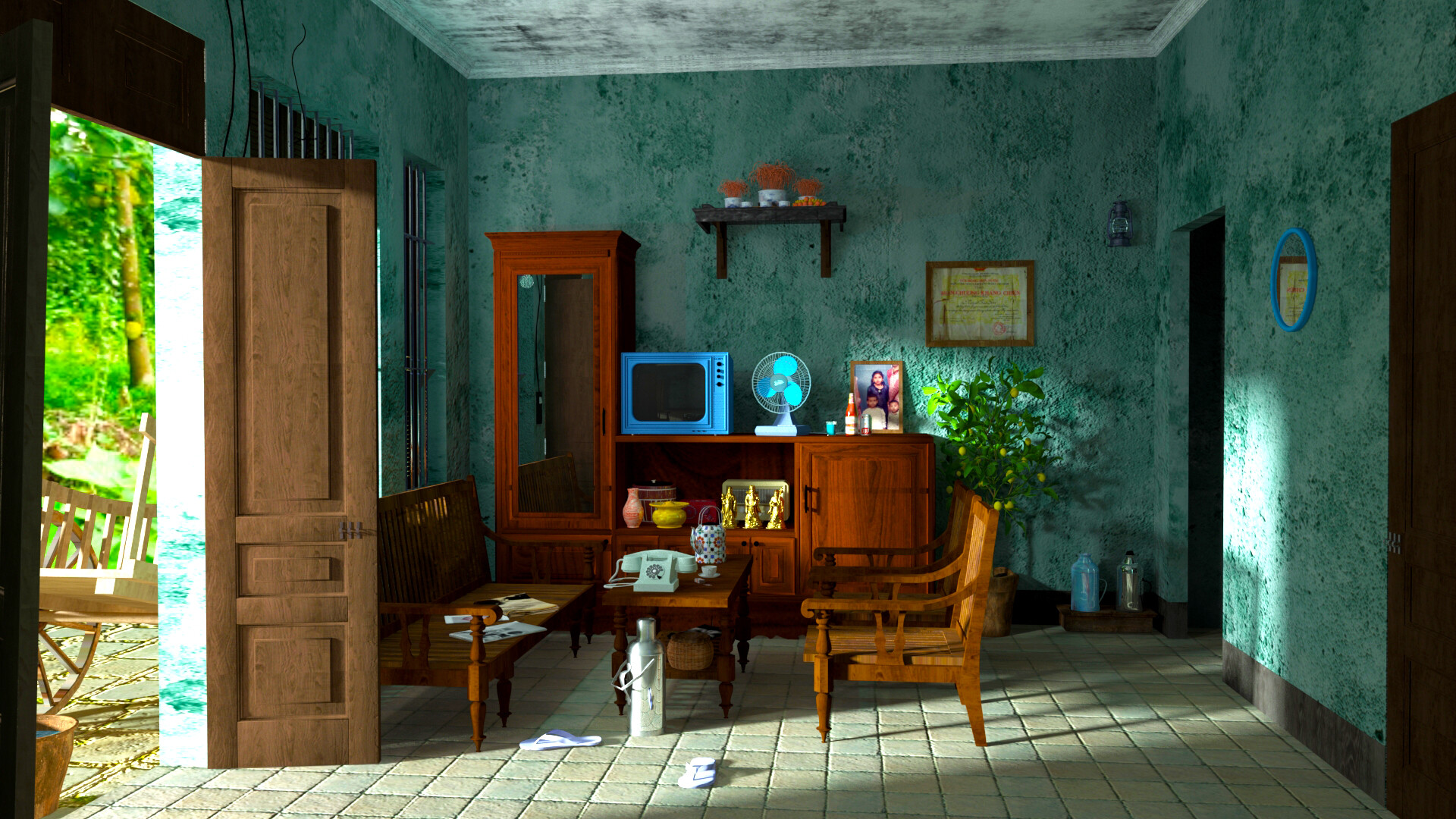 ArtStation - Old Village Interior Lighting