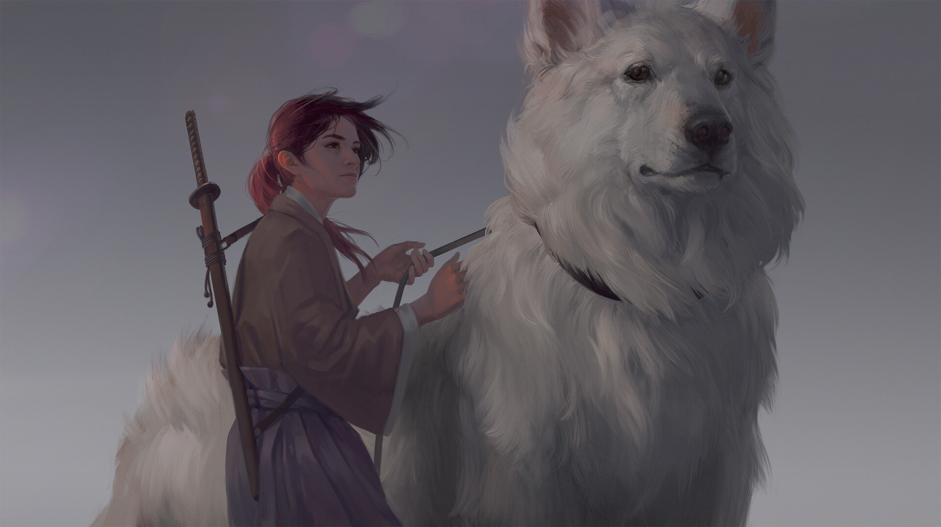 Alina and Hati by Konstantin Mashkarin : r/ReasonableFantasy
