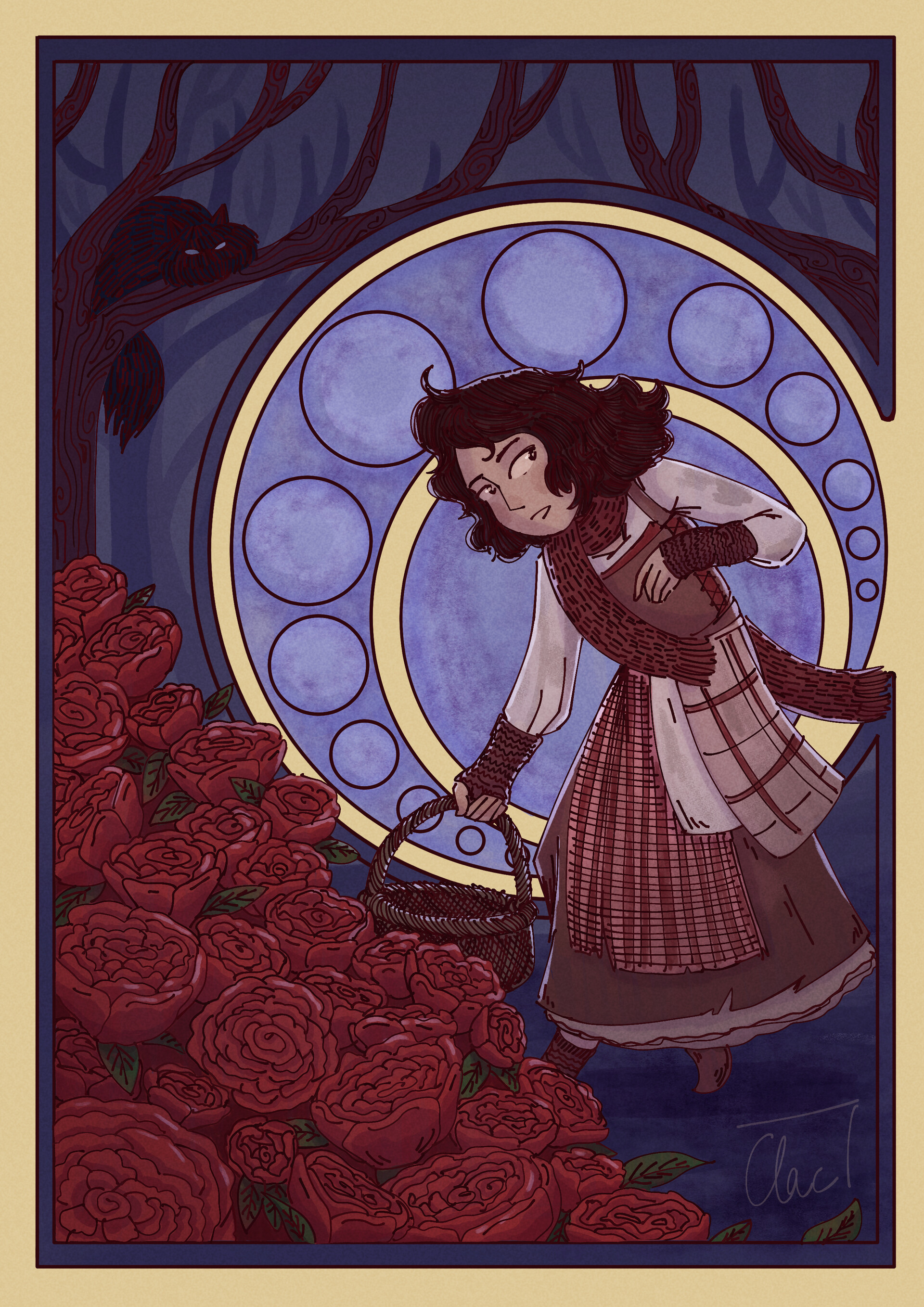 ArtStation - Mucha inspired illustration