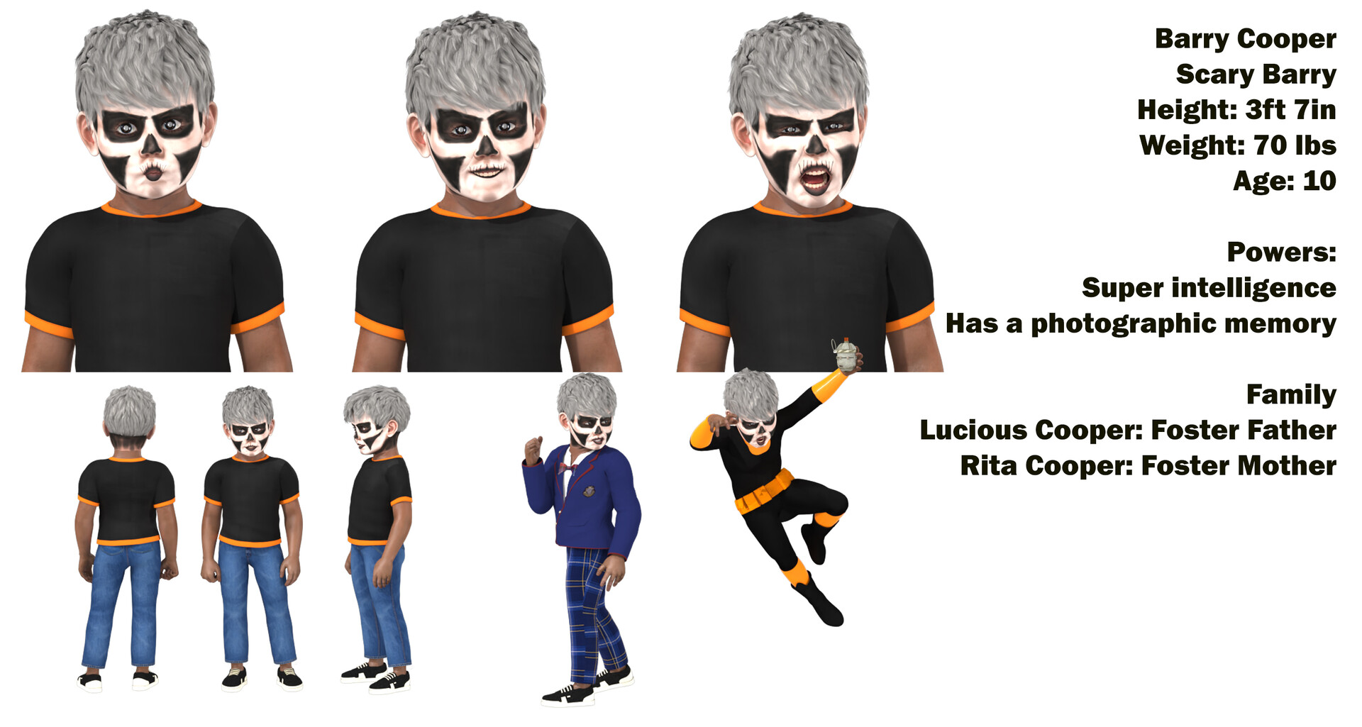 ArtStation - Scary Barry Character Sheet