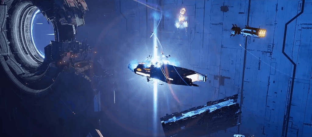 spaceship explodes gif