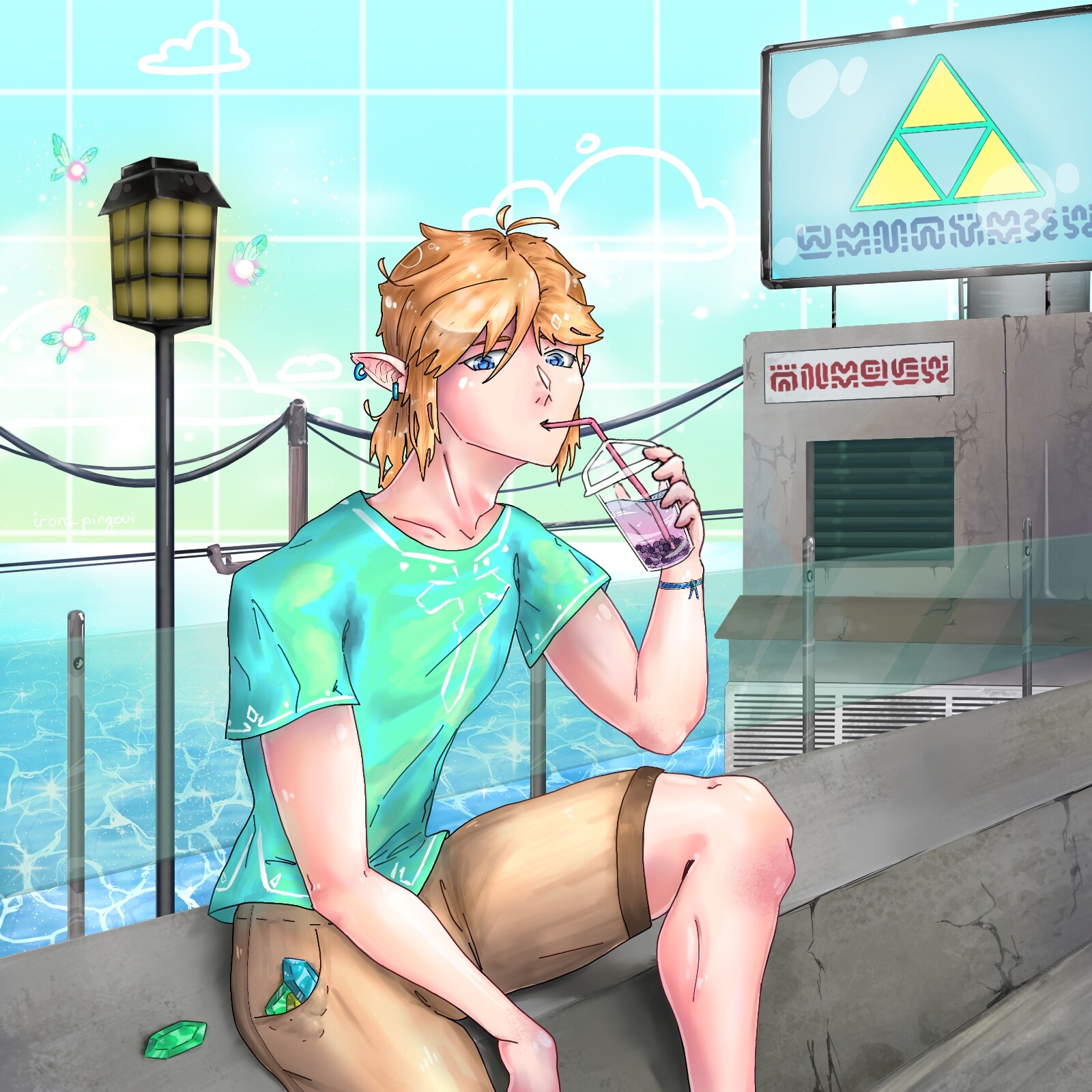 ArtStation - Link fanart - illustration