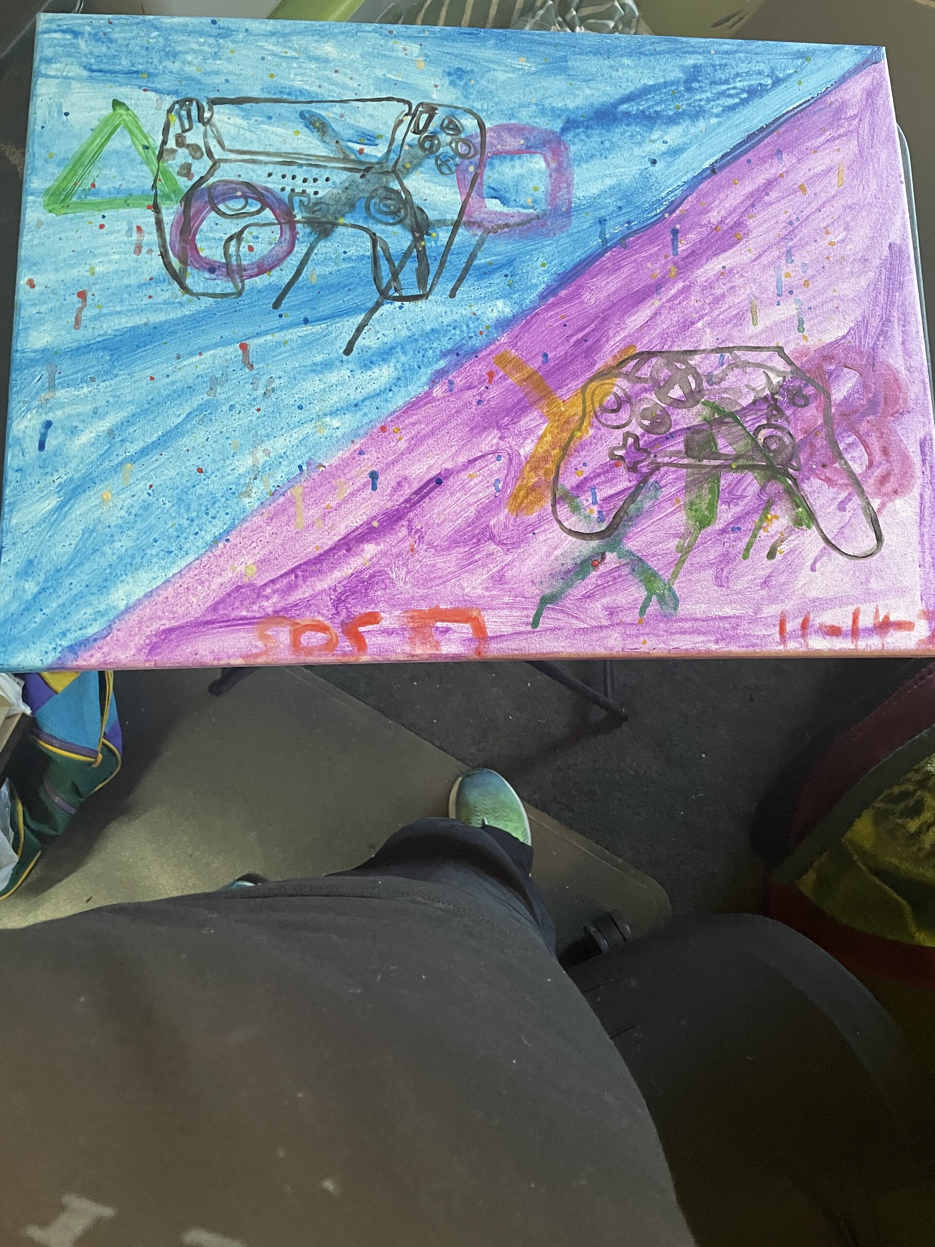 ArtStation - My art the paint in ps5 and Xbox the buttons