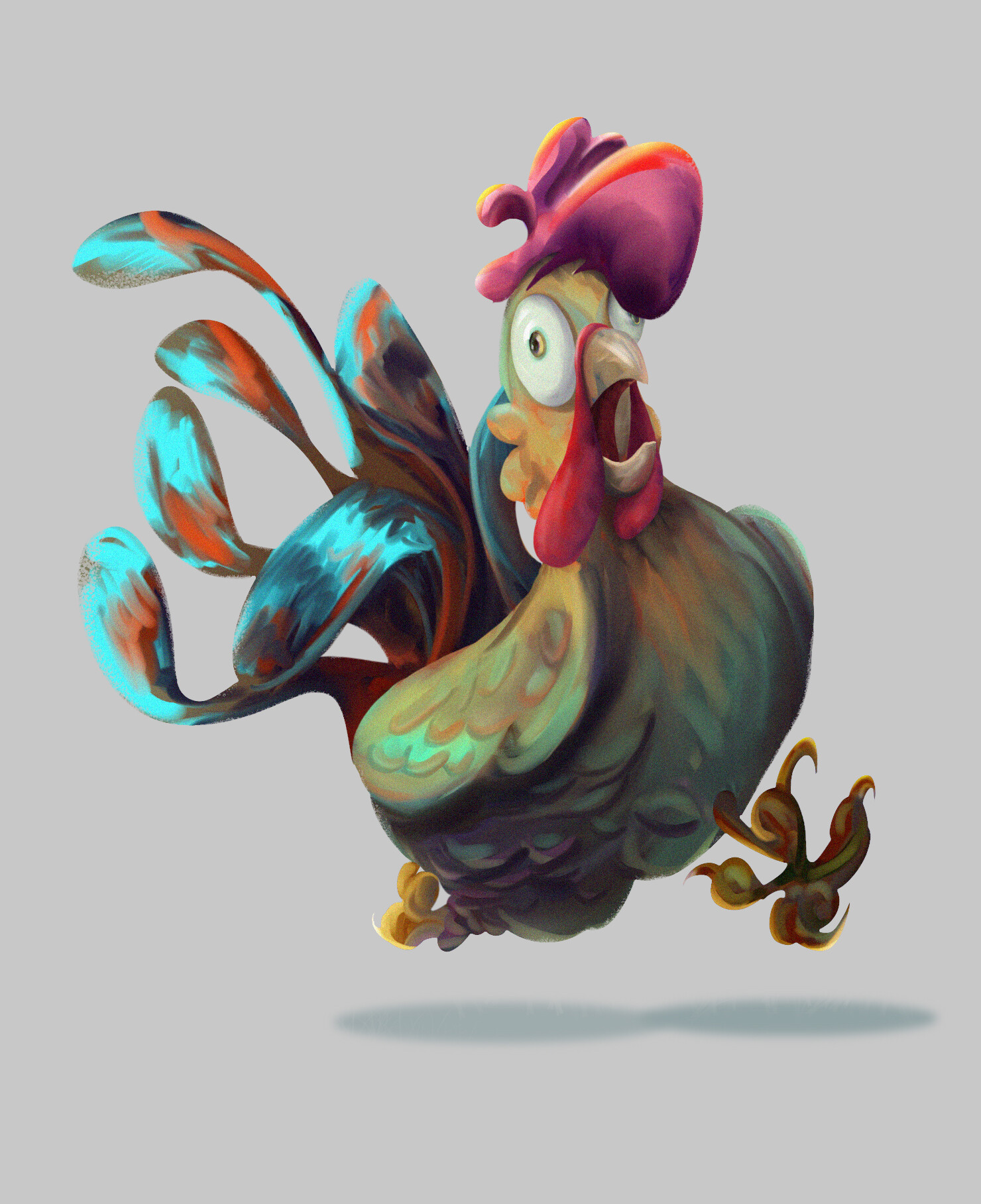 ArtStation - RUNNING HEN