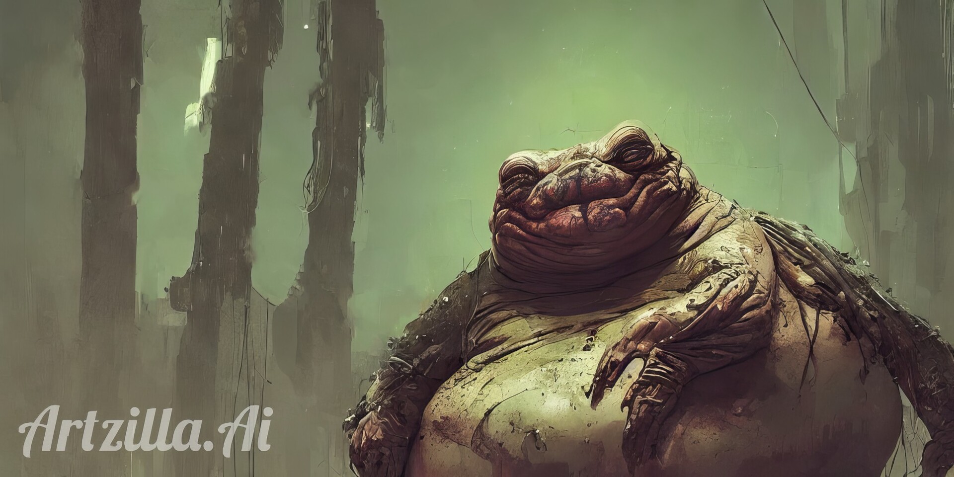 Verdant_Muse - A Young Jabba The Hutt - Star Wars Character