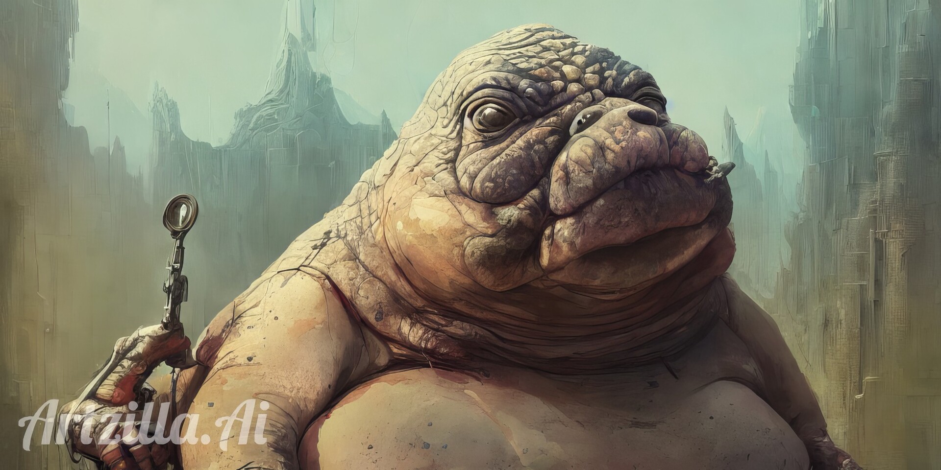 Verdant_Muse - A Young Jabba The Hutt - Star Wars Character