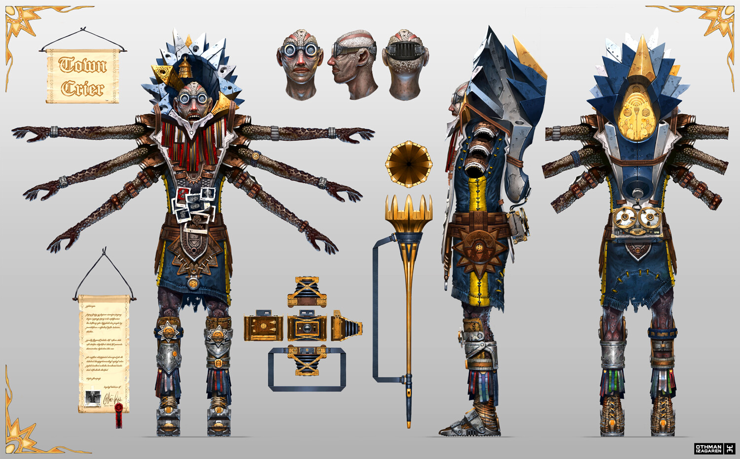 ArtStation - Town Crier Turnaround