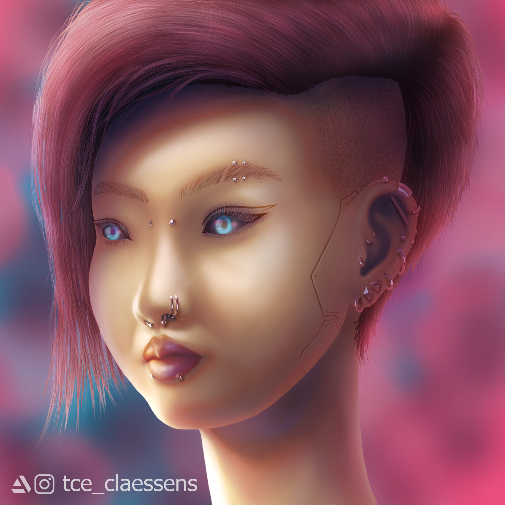 ArtStation - Asian Cyberpunk Android