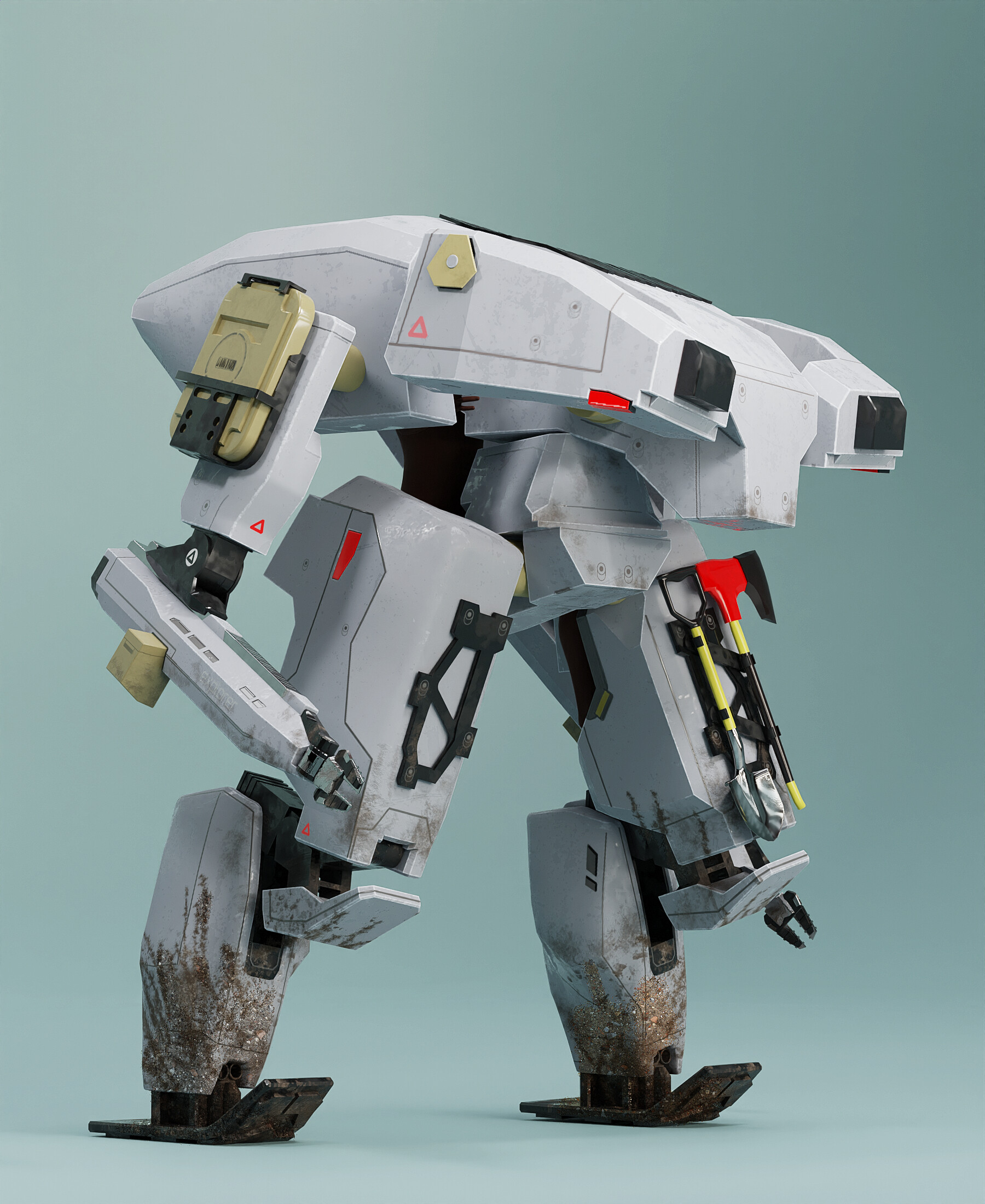 ArtStation - Mech Demo 3D, concept of David Heidhoff