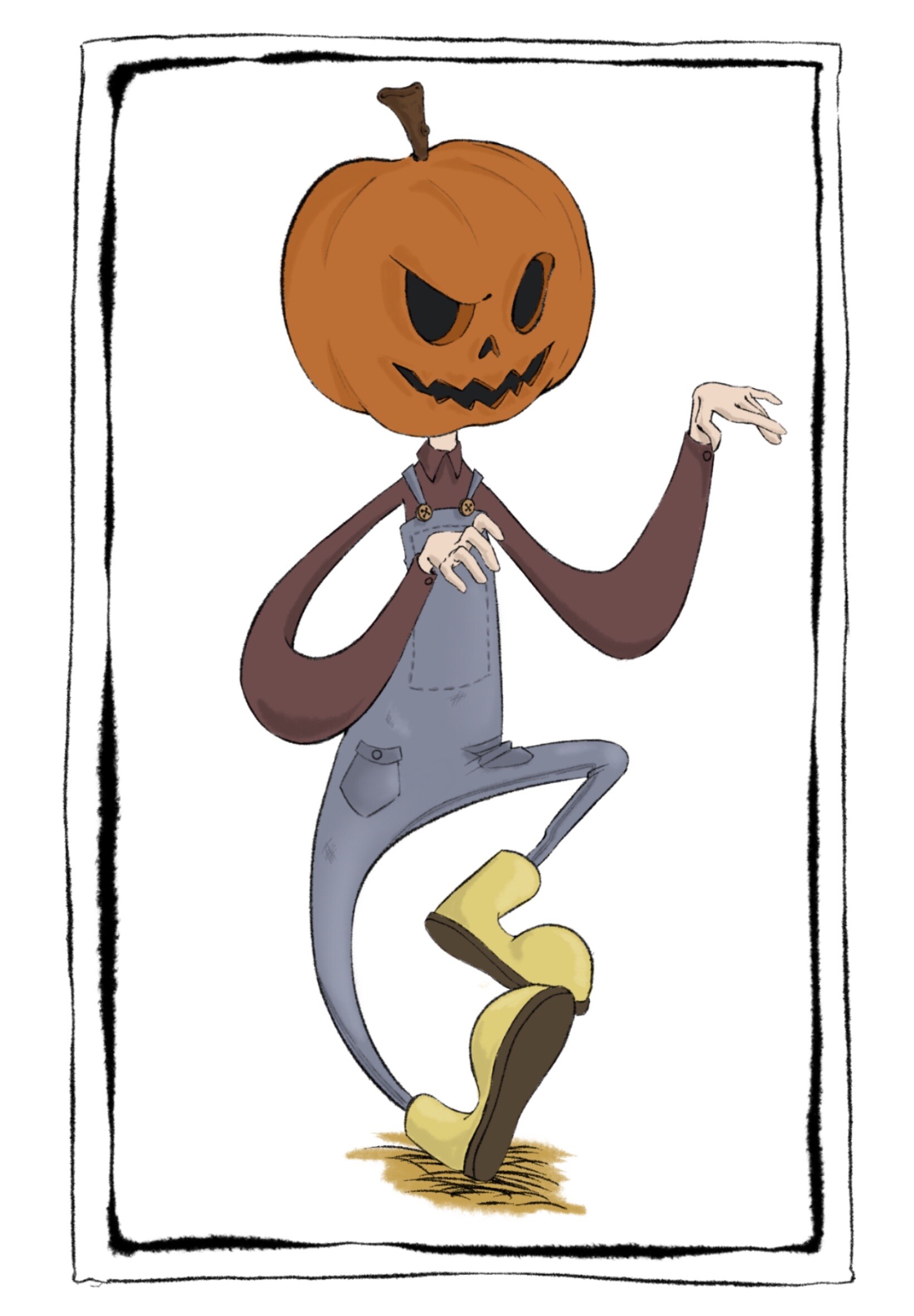 ArtStation - Pumpkin man, 2022.