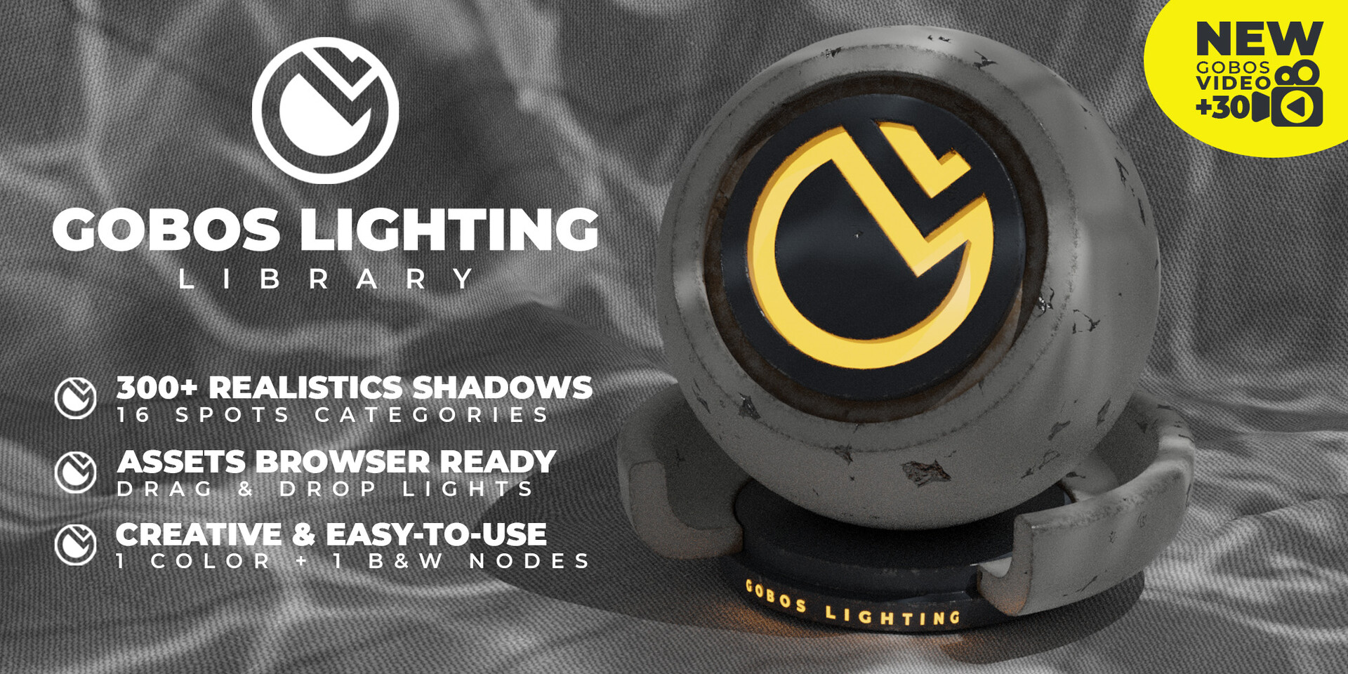 ArtStation - NEW : GOBOS LIGHTING Library for BLENDER