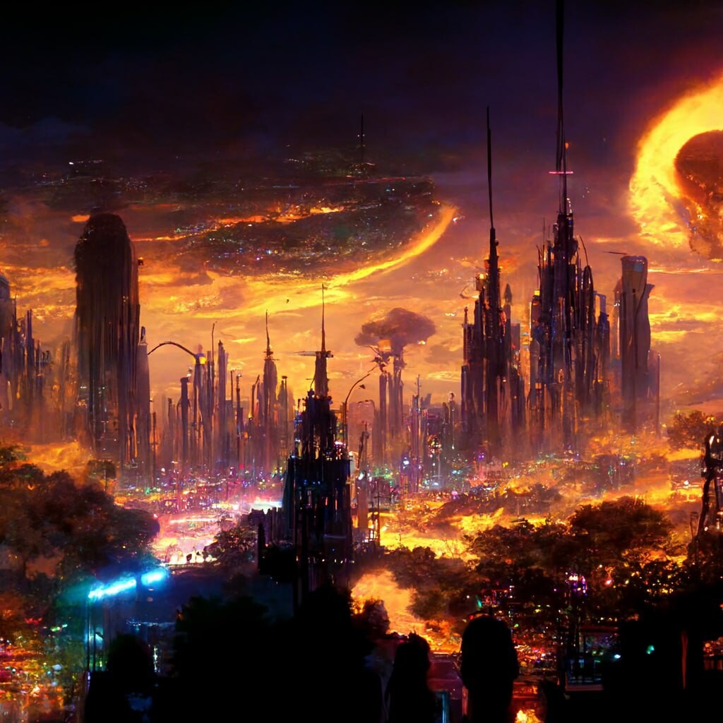 ArtStation - Epic Alien City - made with PicSo app