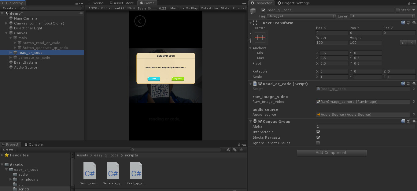 Easy Game Studio - Unity Tool - Easy QR Code - Downloadable