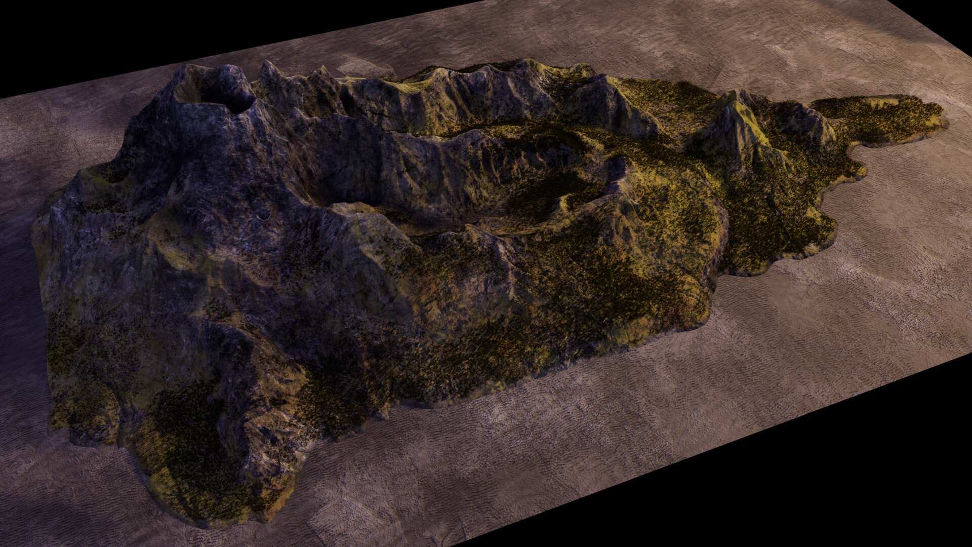 ArtStation - Volcanic island