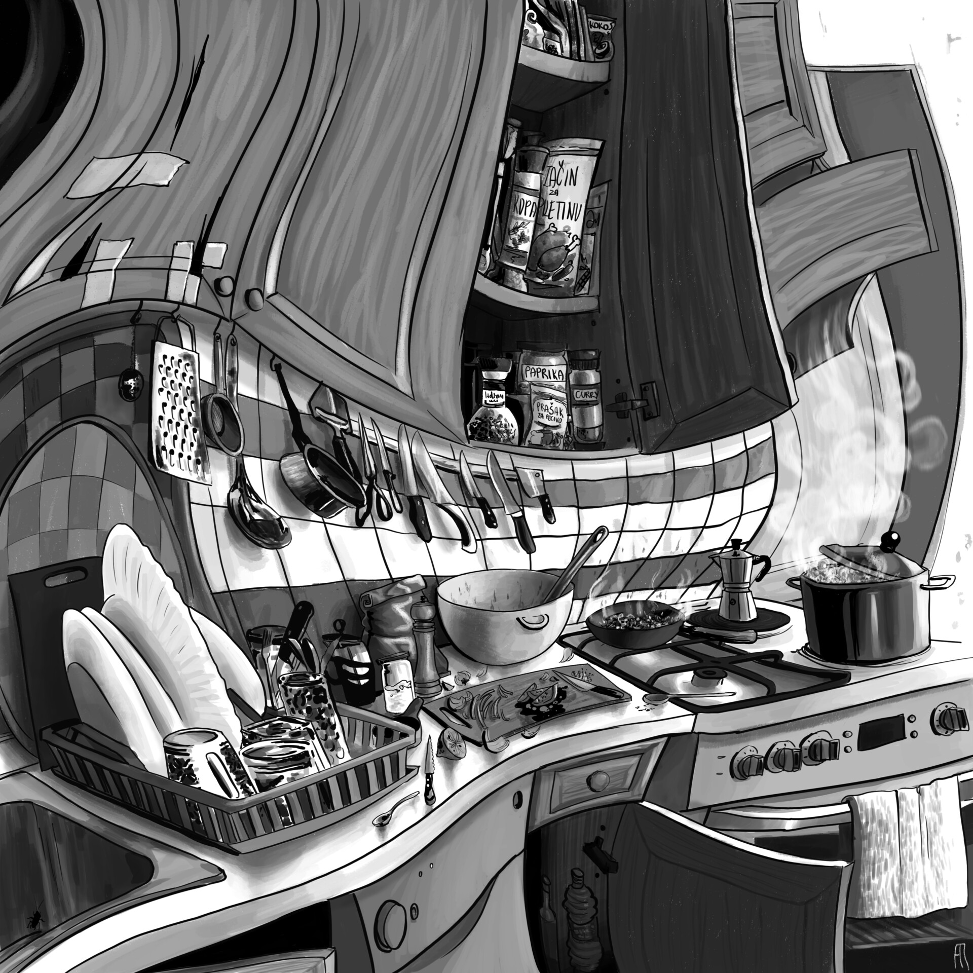 ArtStation - "I only cook for one"