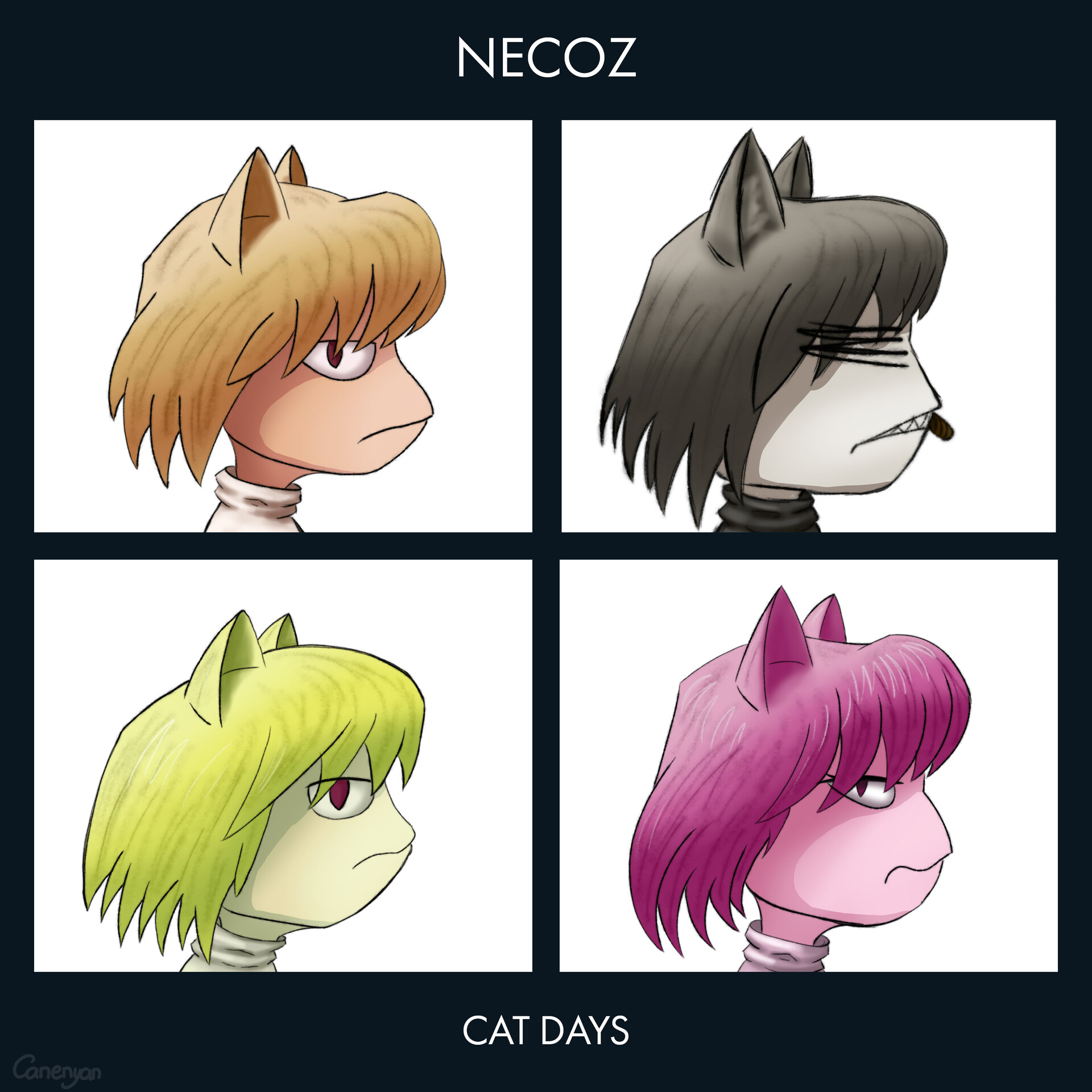 ArtStation - NECOZ - CAT DAYS | CD COVER