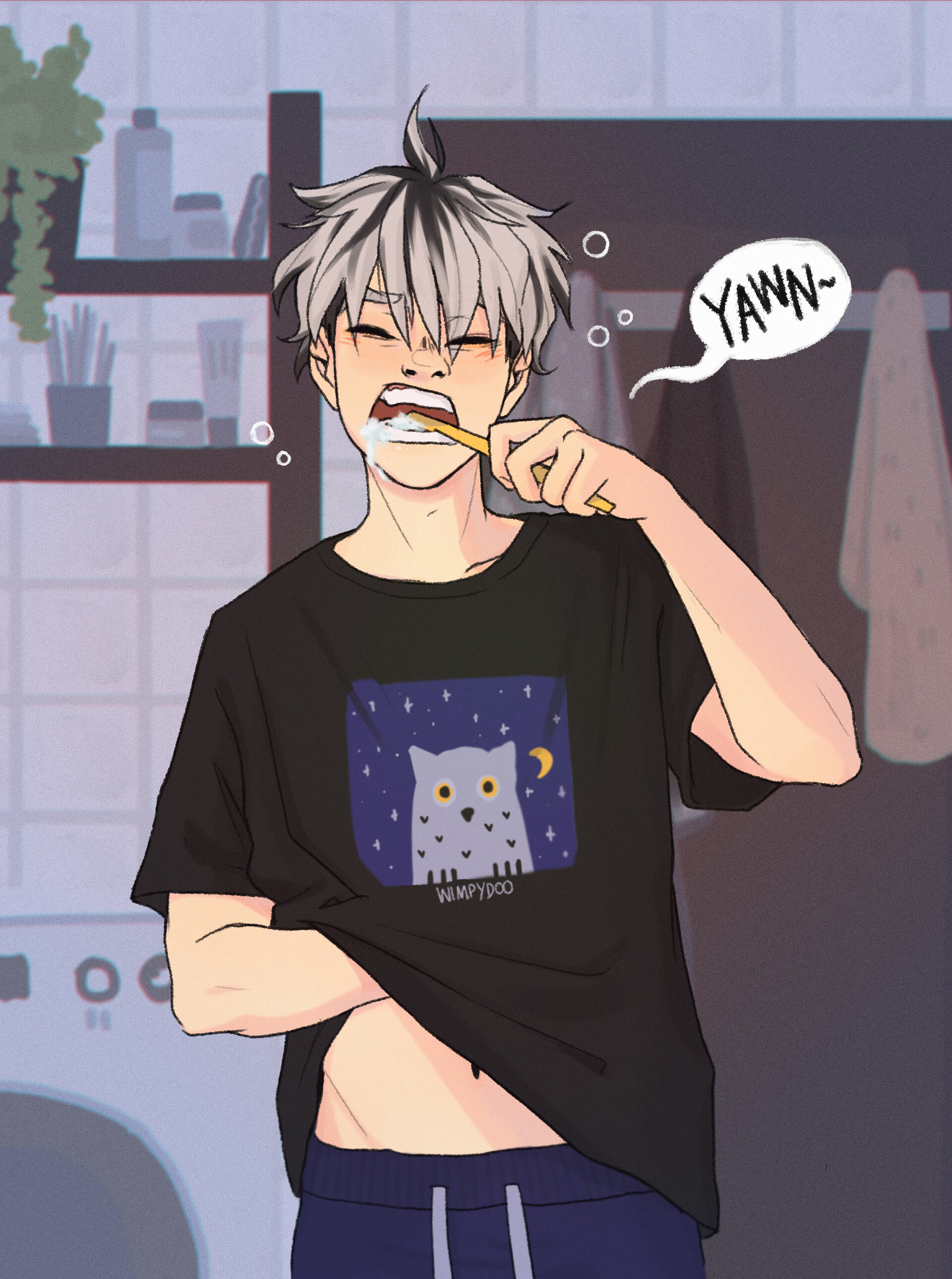 ArtStation - Good Morning Bokuto