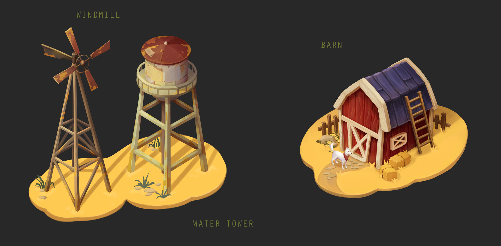 ArtStation - Isometric farm concepts