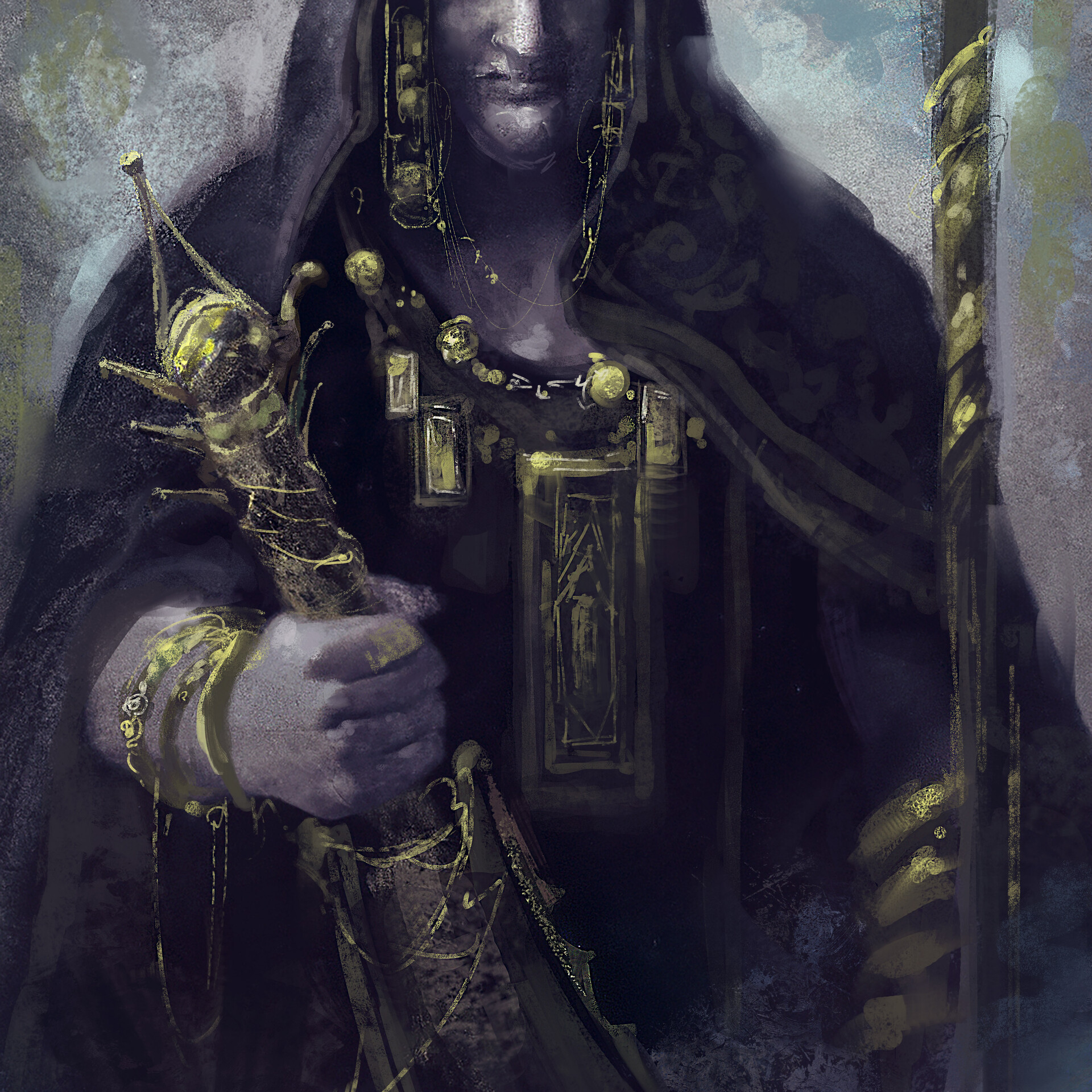 ArtStation - Dark Priest 2| AI+Paint